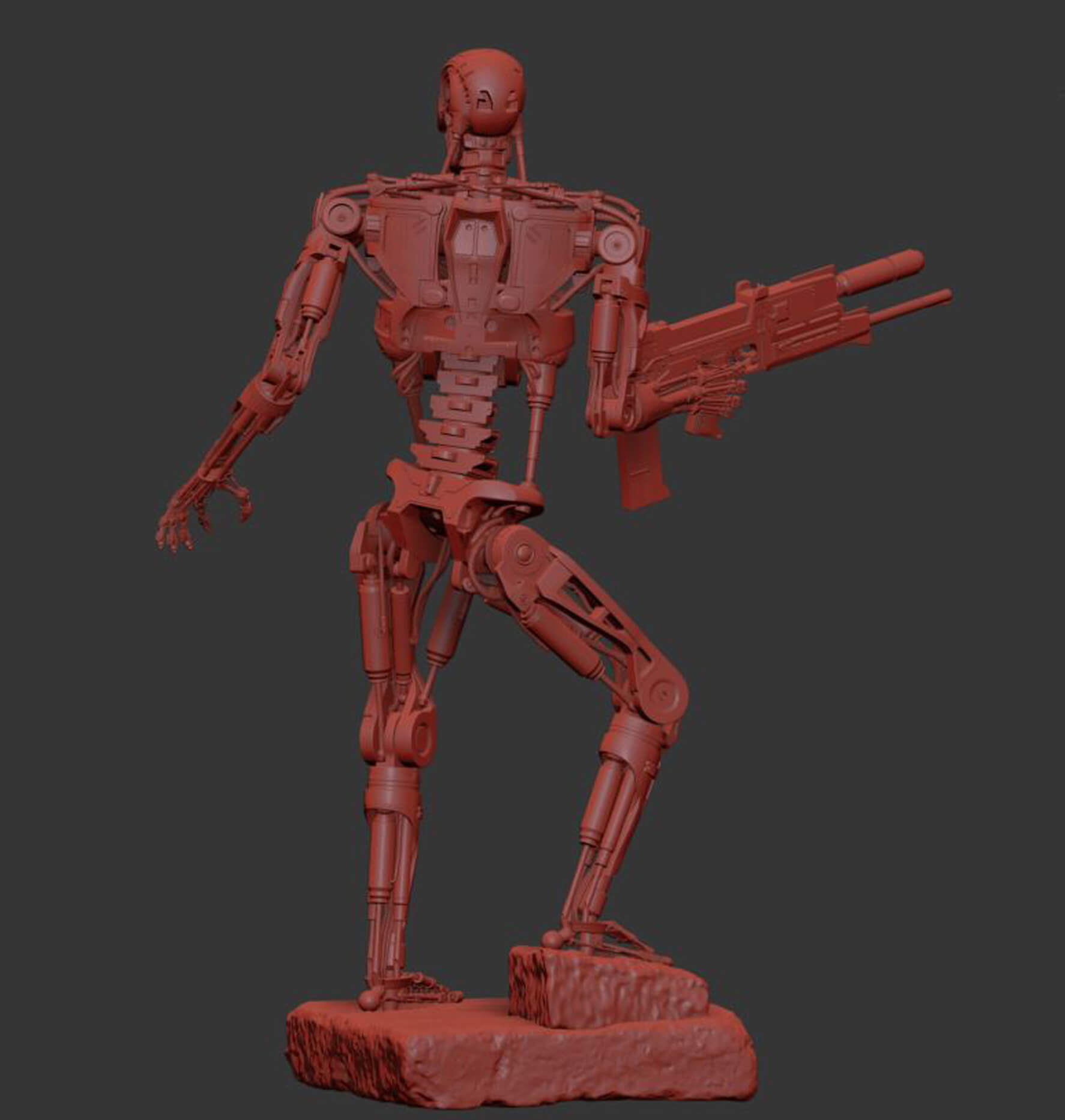 T-800 Terminator 2 Judgment Day V3 High Detal 3D Model by SKYNET-2029