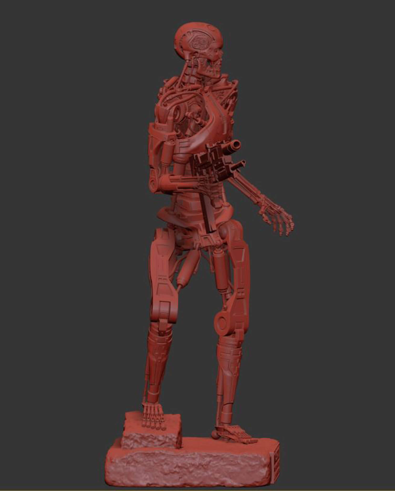 T-800 Terminator 2 Judgment Day V3 High Detal 3D Model by SKYNET-2029