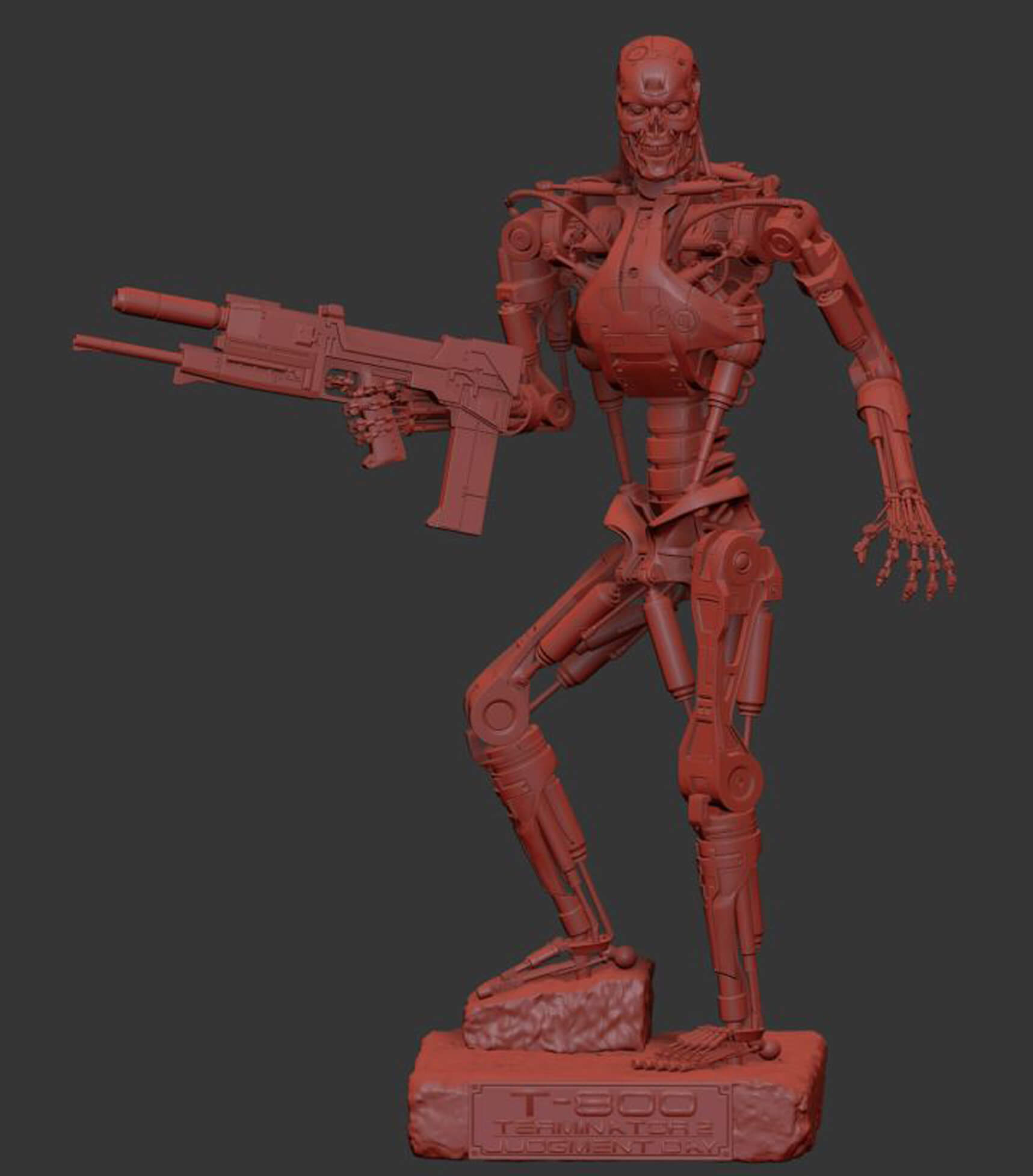 T-800 Terminator 2 Judgment Day V3 3D Model by SKYNET-2029