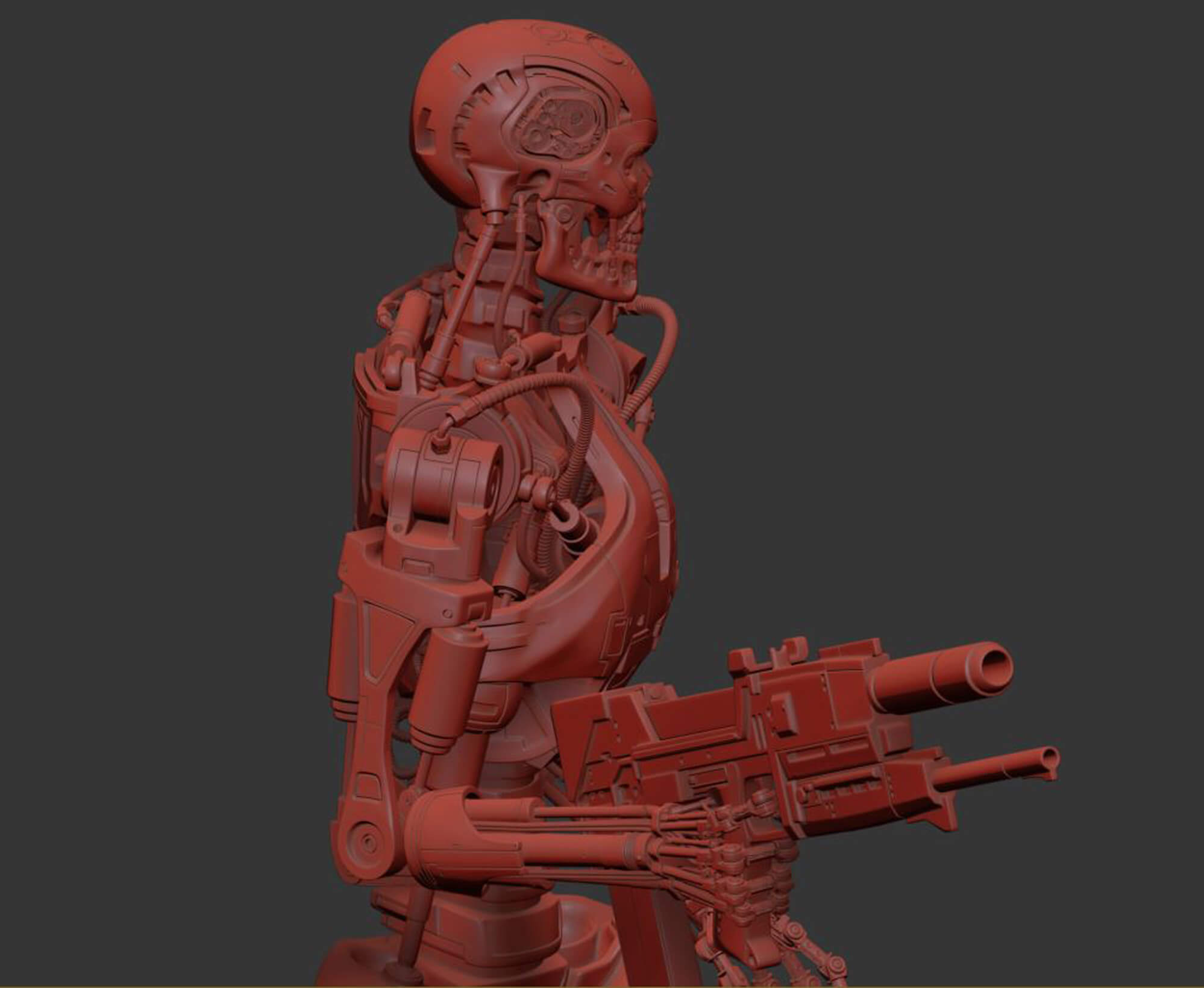 T-800 Terminator 2 Judgment Day V3 3D Print Model by SKYNET-2029