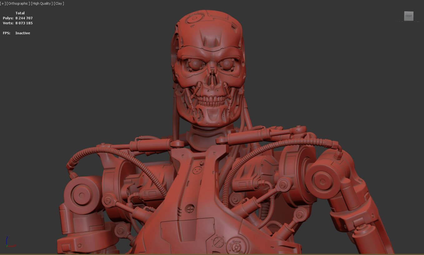 T-800 Terminator 2 Judgment Day V3 3D Model by SKYNET-2029