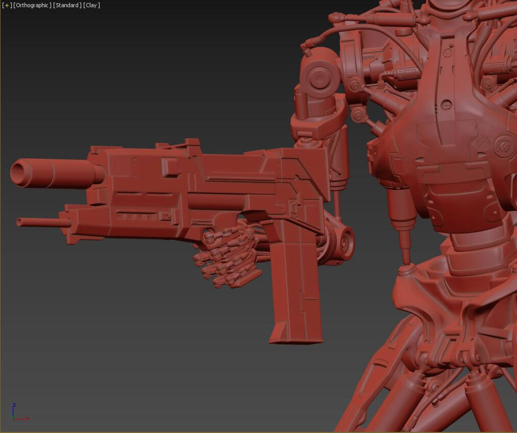 T-800 Terminator 2 Judgment Day 3D Model by SKYNET-2029