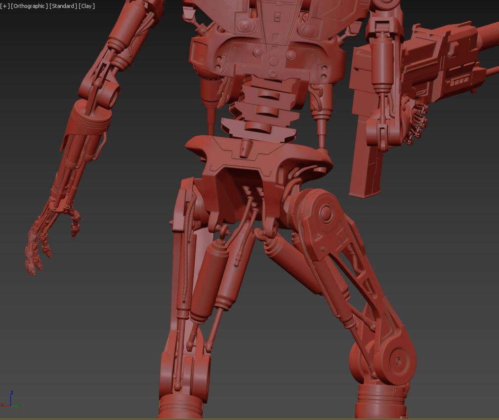 T-800 Terminator 2 Judgment Day 3D Model by SKYNET-2029