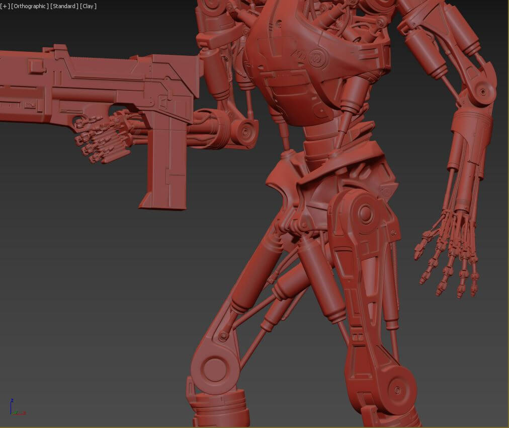 T-800 Terminator 2 Judgment Day 3D Model by SKYNET-2029