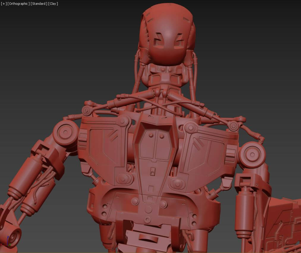 T-800 Terminator 2 Judgment Day 3D Model by SKYNET-2029