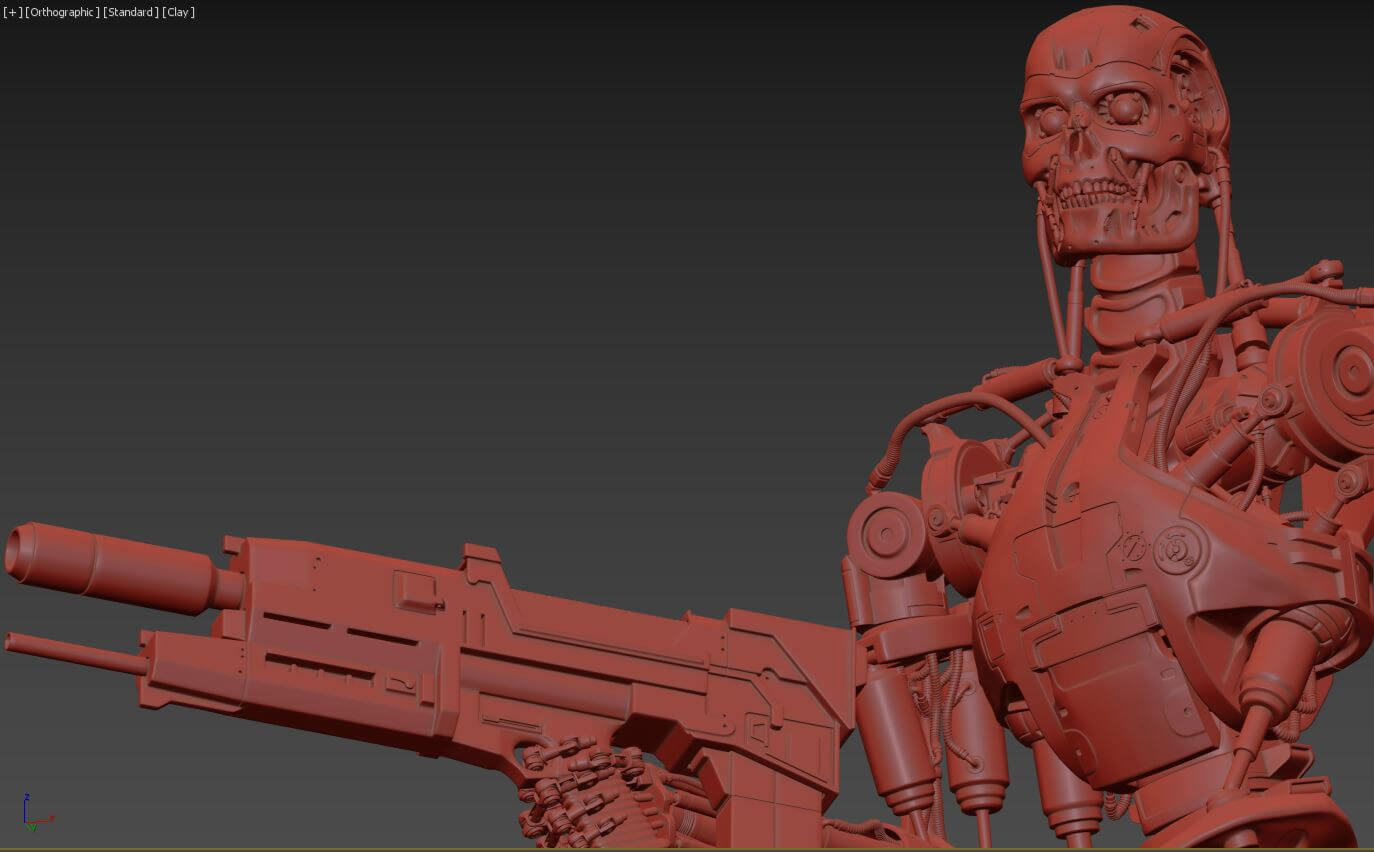T-800 Terminator 2 Judgment Day 3D Model by SKYNET-2029