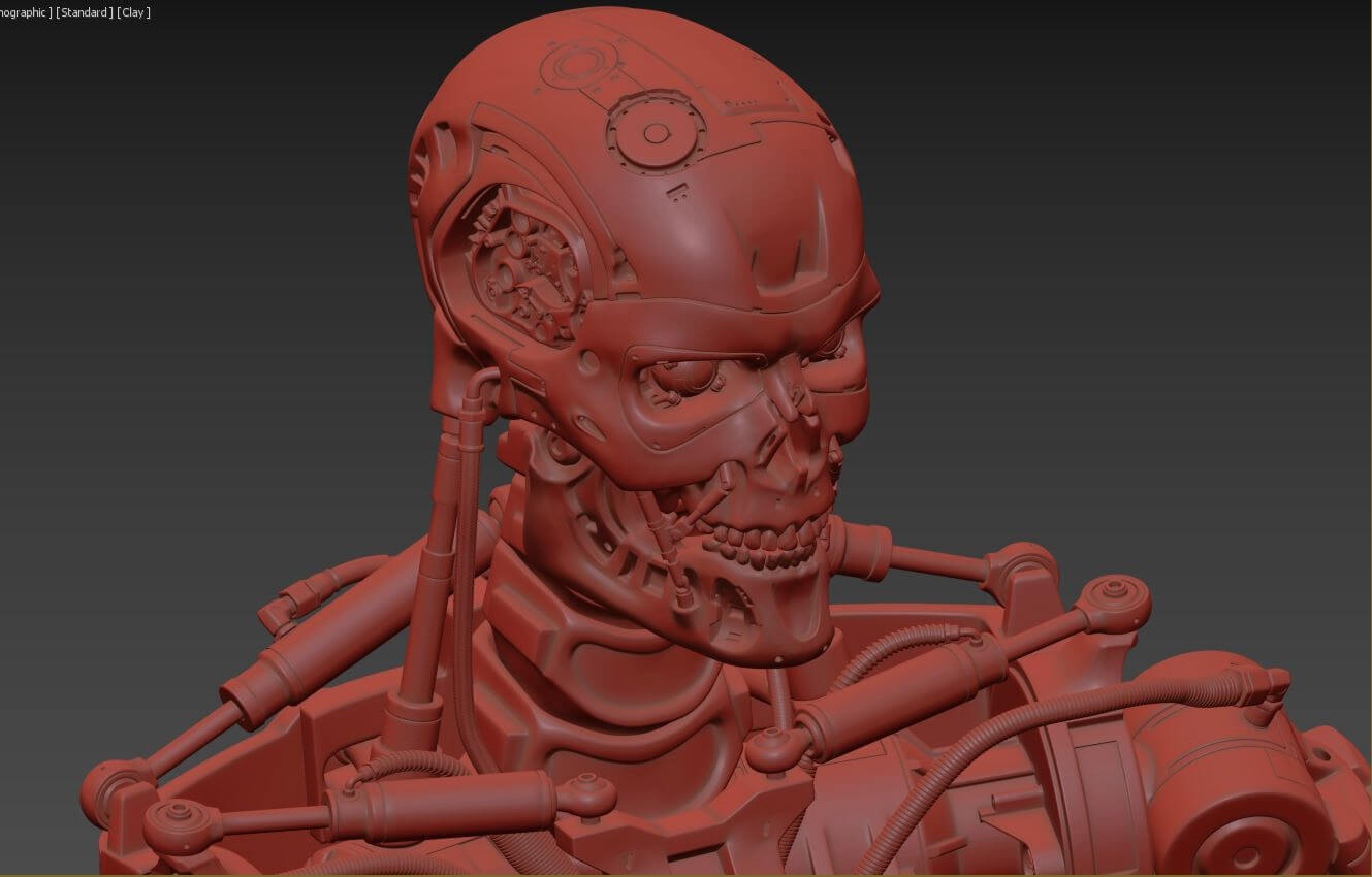 T-800 Terminator 2 Judgment Day 3D Model by SKYNET-2029
