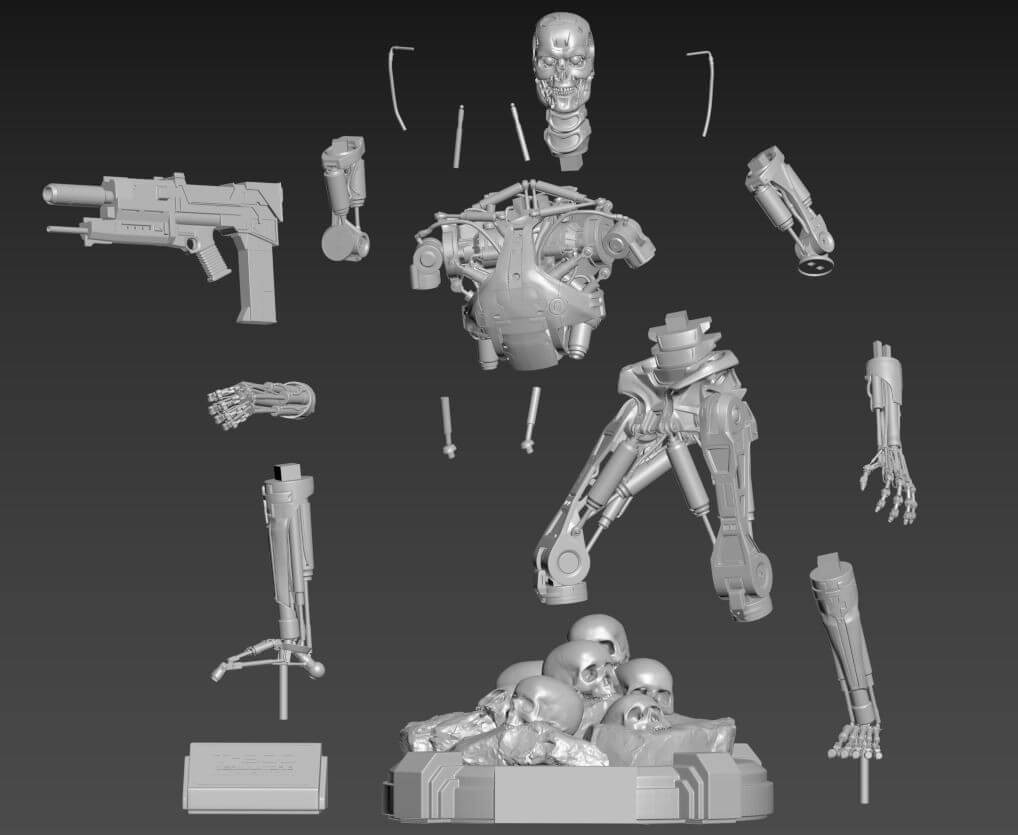 T-800 Terminator 2 Judgment Day 3D Model by SKYNET-2029