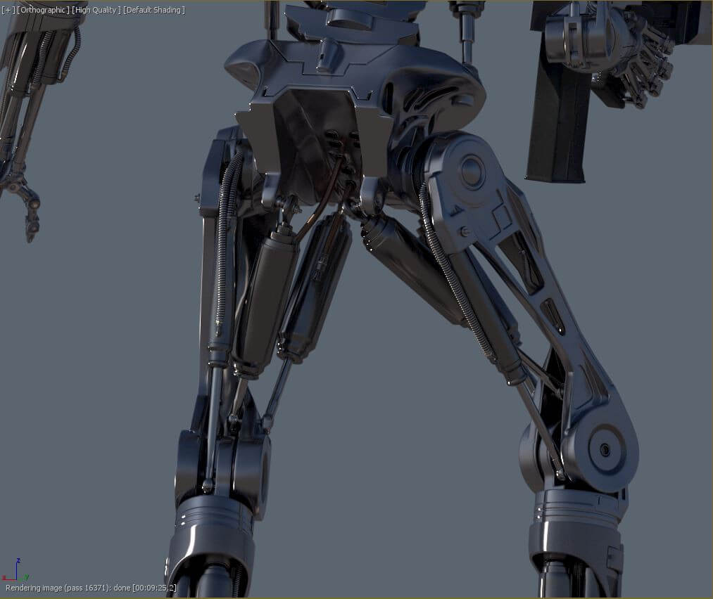 T-800 Terminator 2 Judgment Day 3D Model by SKYNET-2029