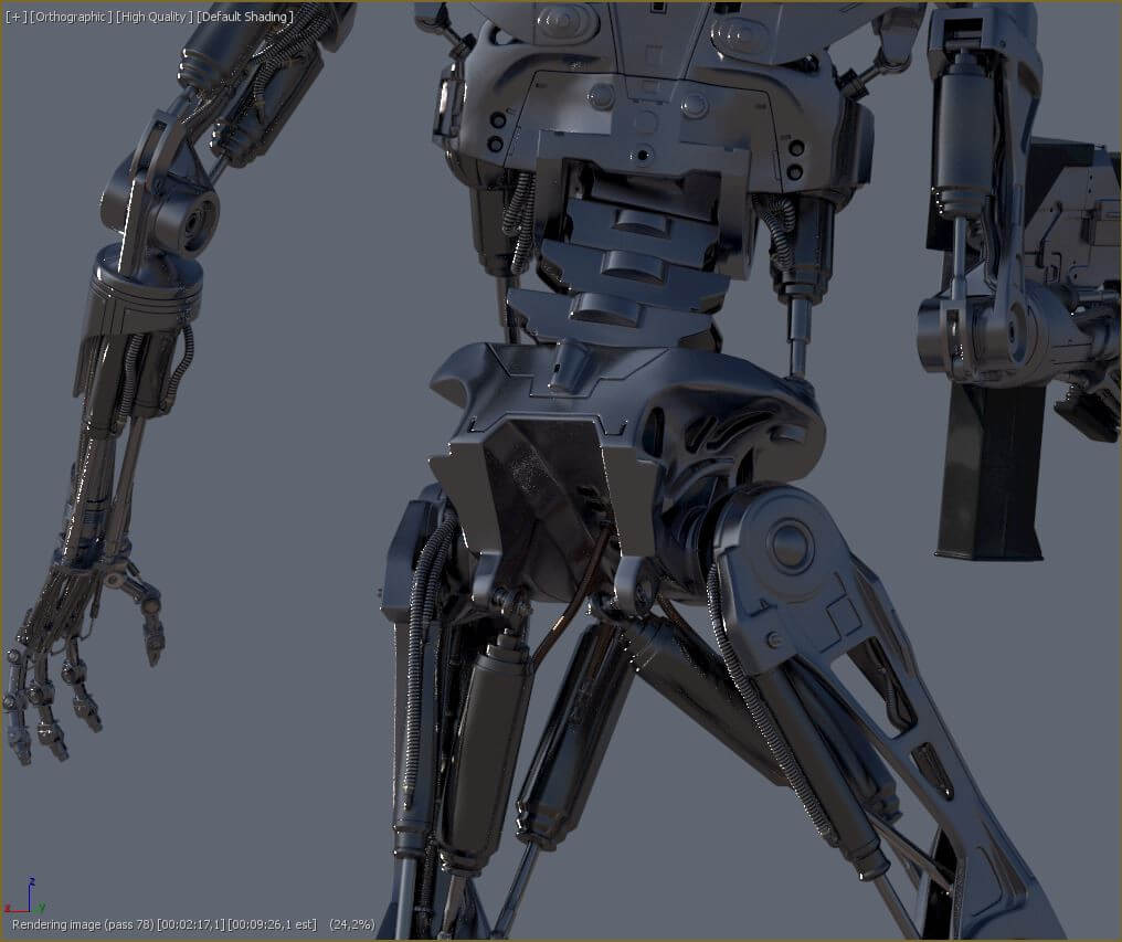 T-800 Terminator 2 Judgment Day 3D Model by SKYNET-2029
