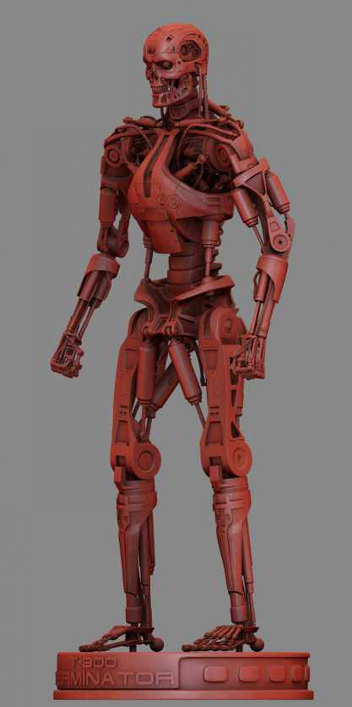 T-800 Terminator High Detal 3D Print Model by SKYNET-2029