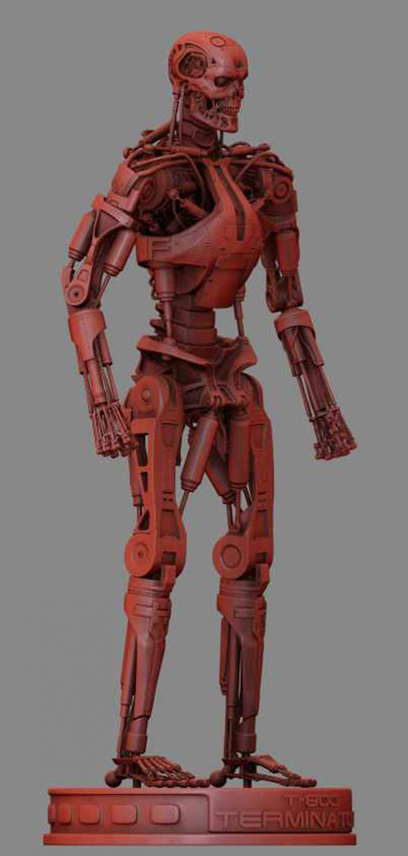 T-800 Terminator High Detal 3D Print Model by SKYNET-2029