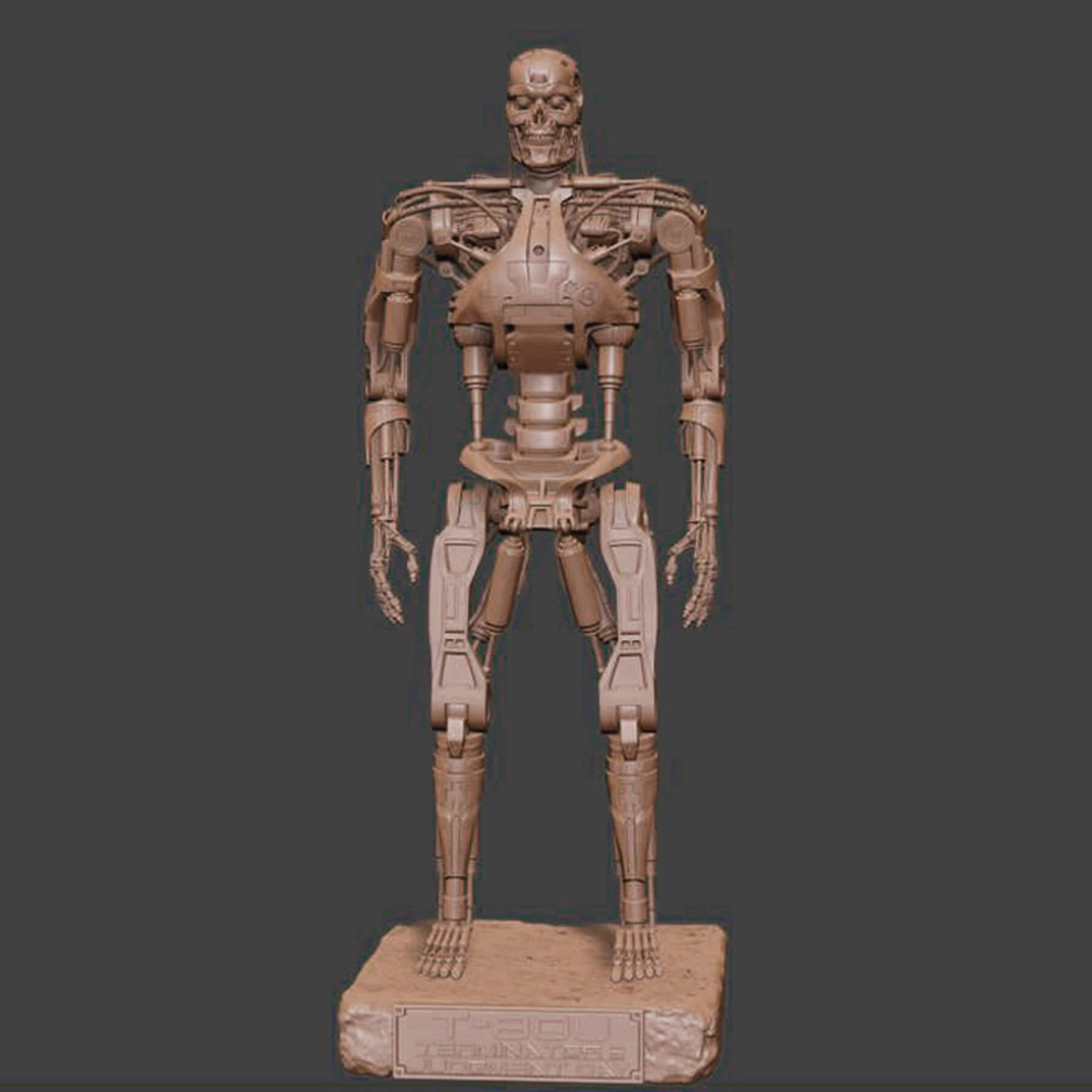 T-800 Terminator V2 High Detal 3D Model by SKYNET-2029