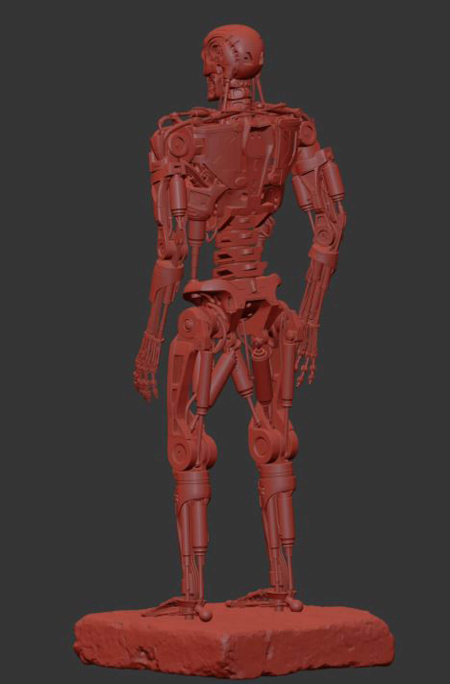 T-800 Terminator V2 High Detal 3D Model by SKYNET-2029