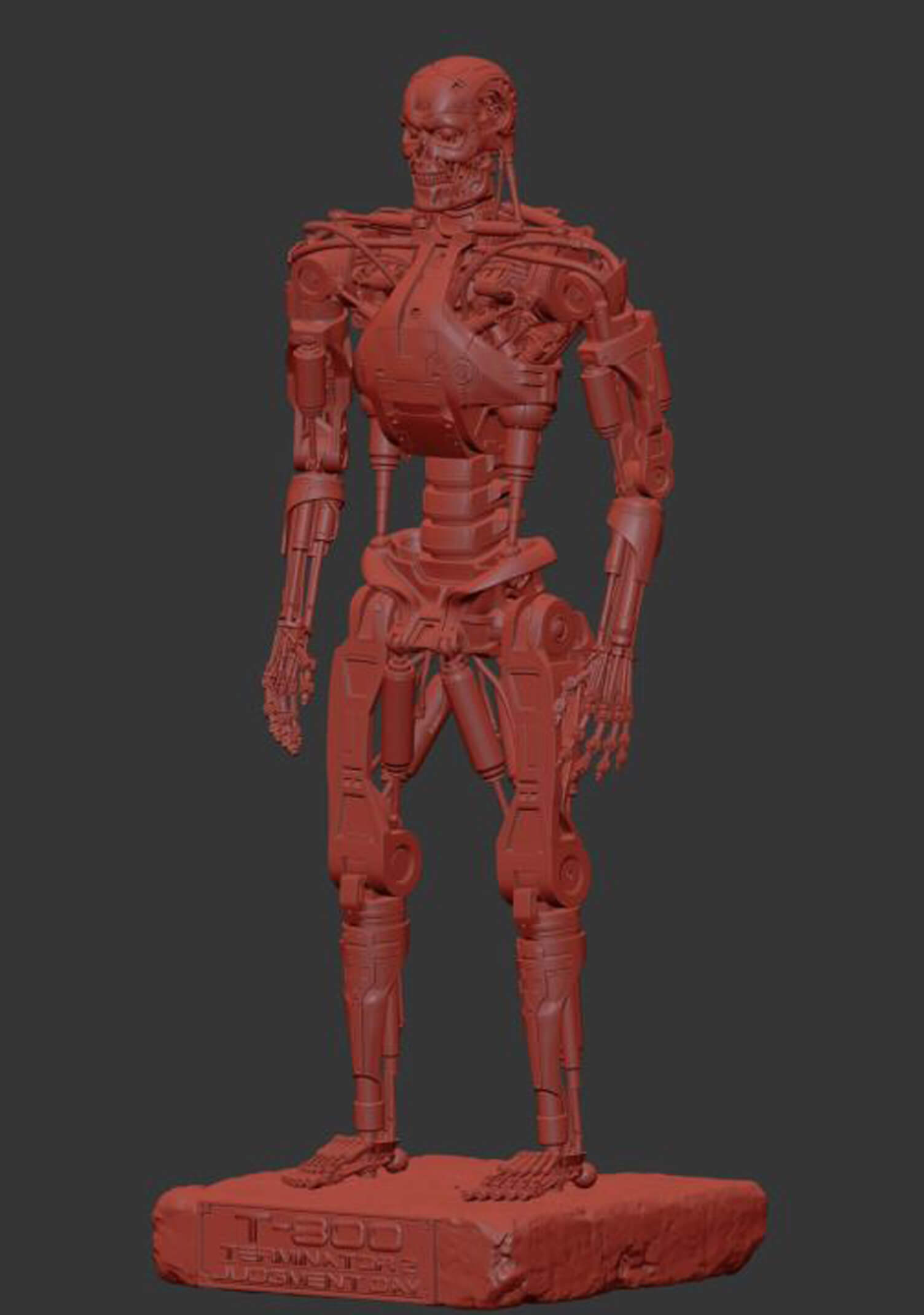 T-800 Terminator V2 High Detal 3D Model by SKYNET-2029