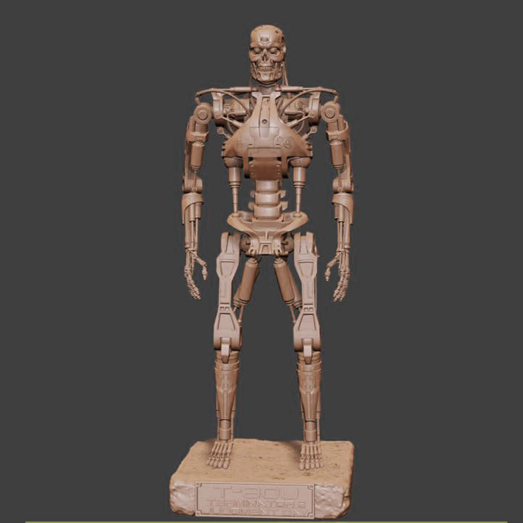 T-800 Terminator V2 3D Model by SKYNET-2029