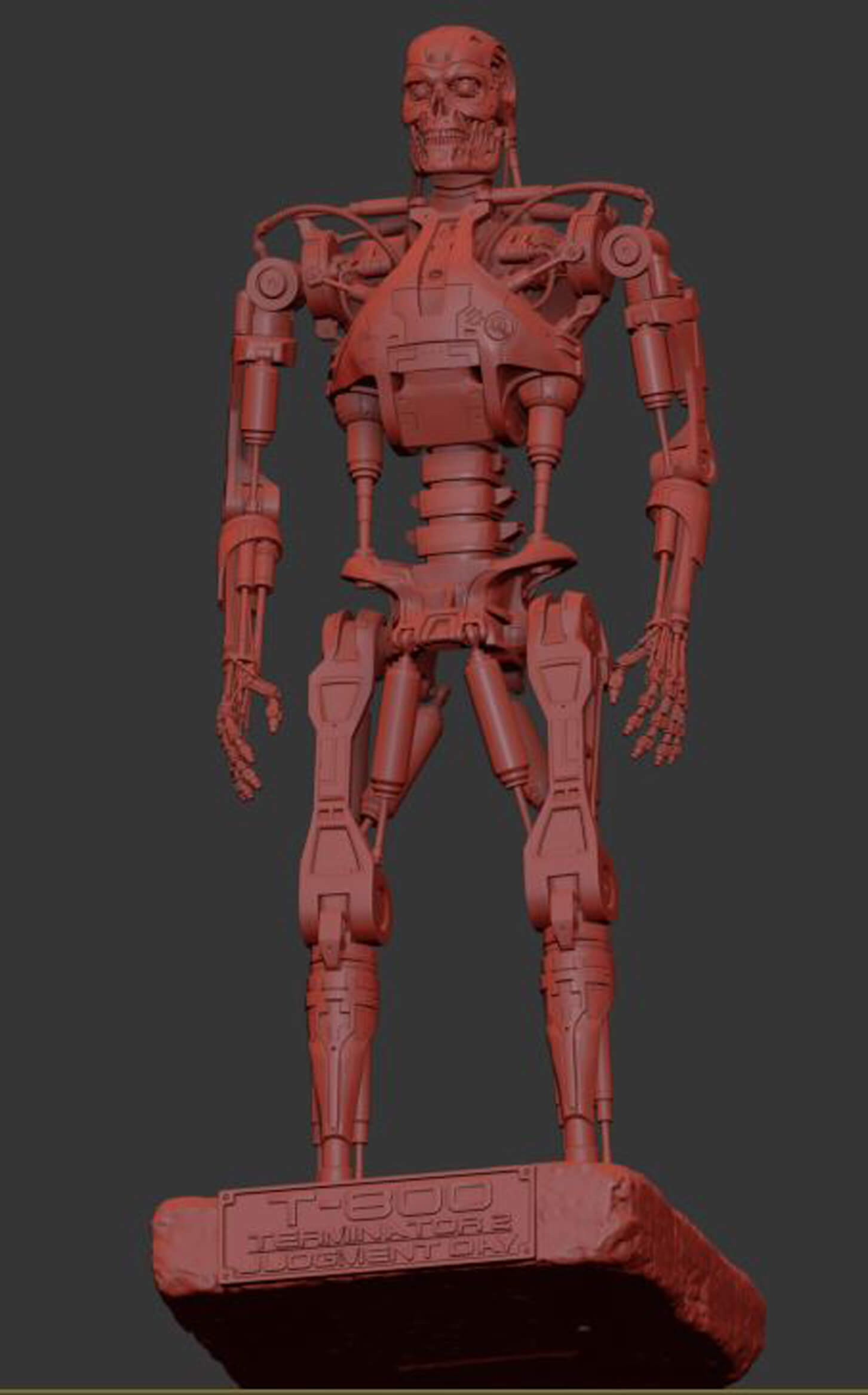T-800 Terminator V2 3D Model by SKYNET-2029