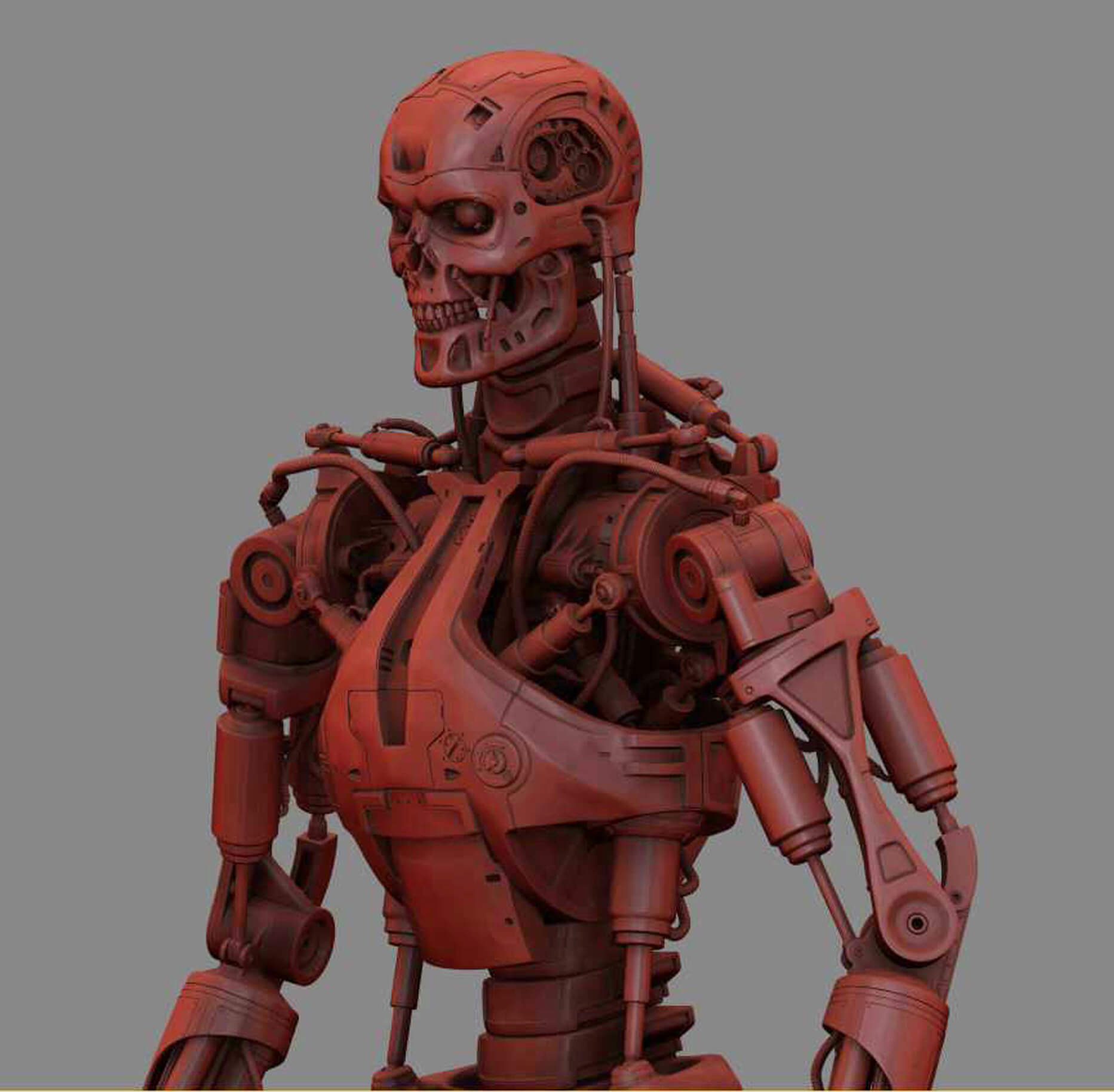 T-800 Terminator 3D Model by SKYNET-2029