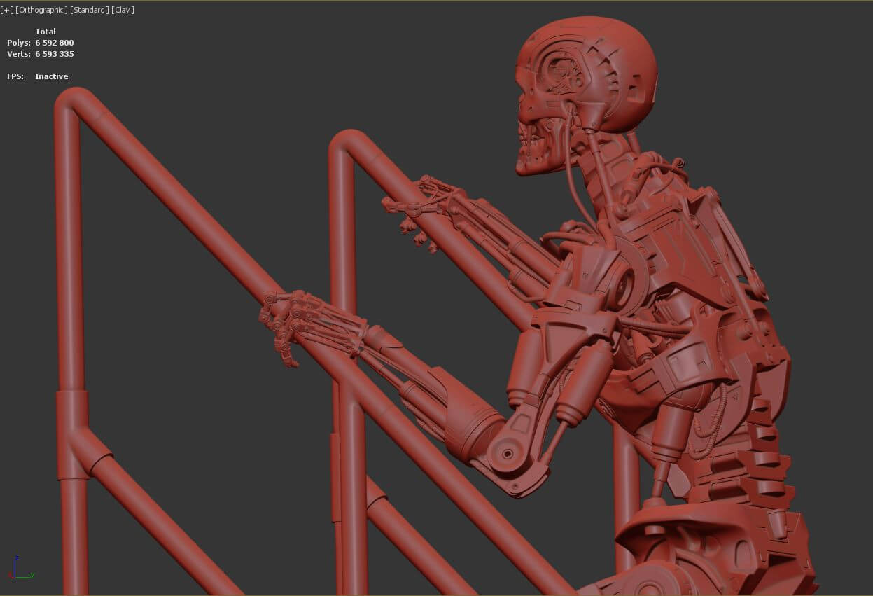 T-800 The Terminator High Detal V2 3D Model by SKYNET-2029