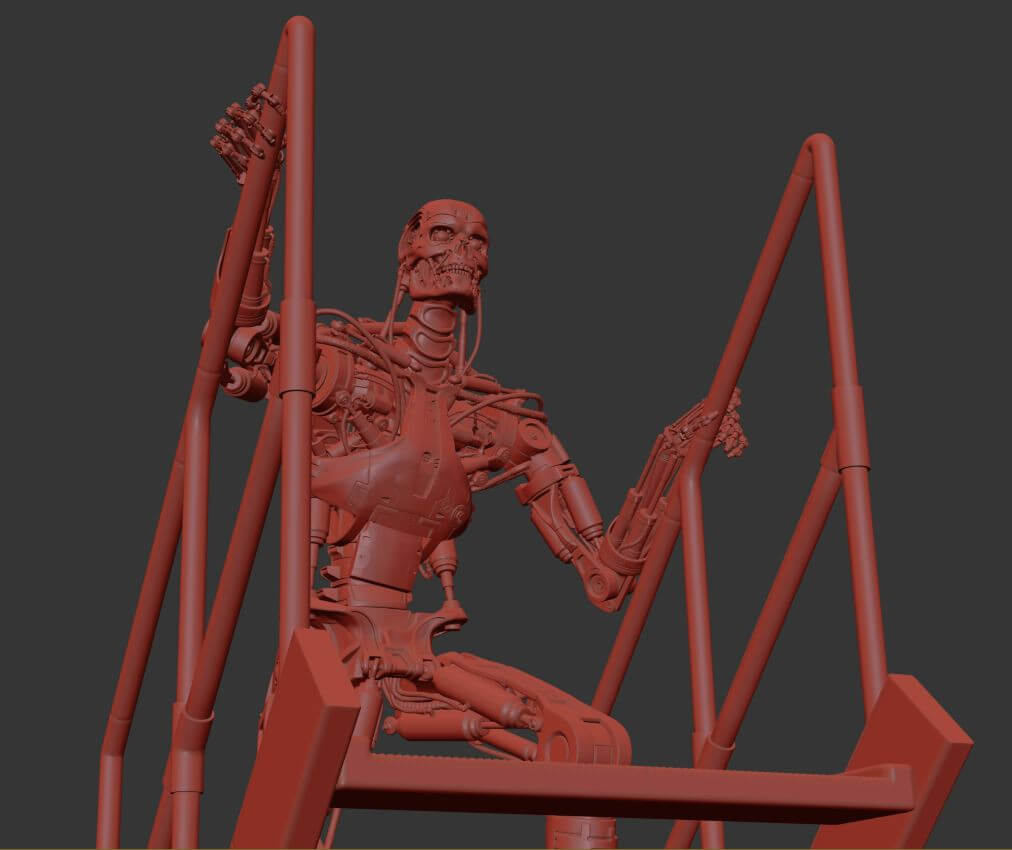 T-800 The Terminator High Detal V2 3D Model by SKYNET-2029