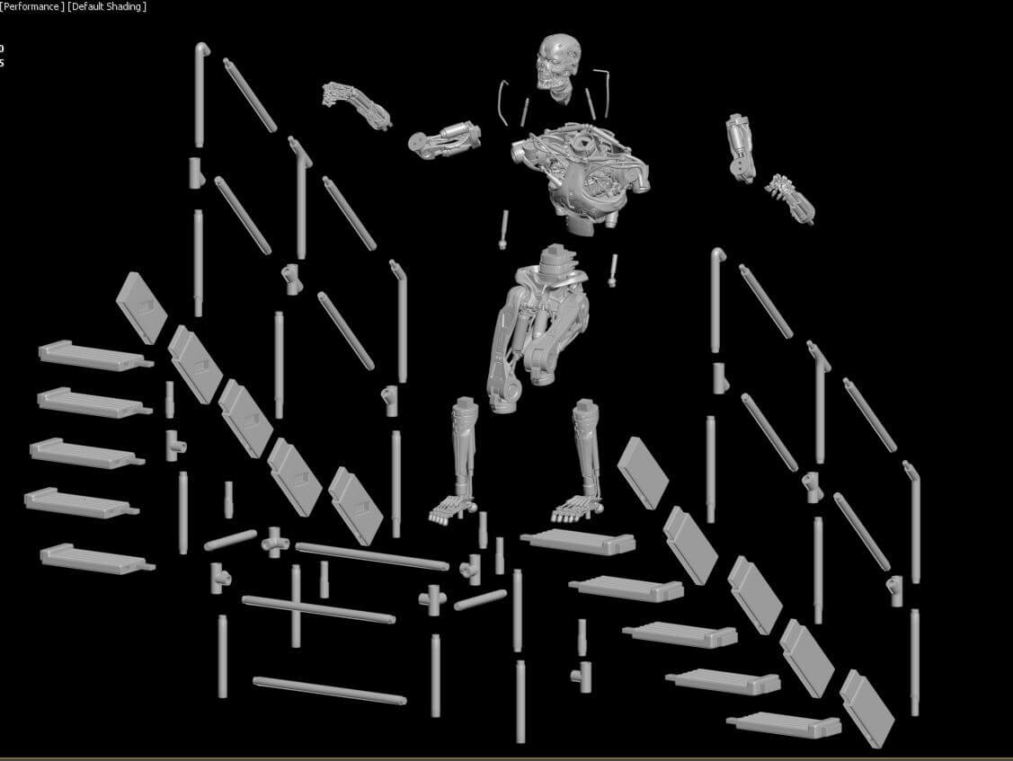 T-800 The Terminator High Detal V2 3D Model by SKYNET-2029