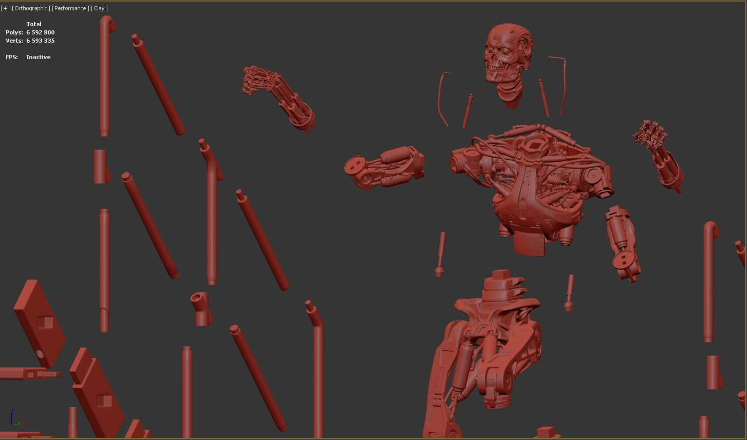 T-800 The Terminator High Detal V2 3D Model by SKYNET-2029