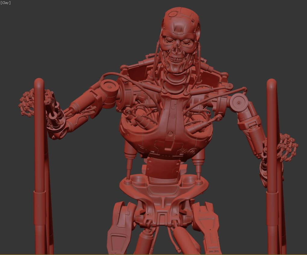 T-800 The Terminator V2 3D Model by SKYNET-2029