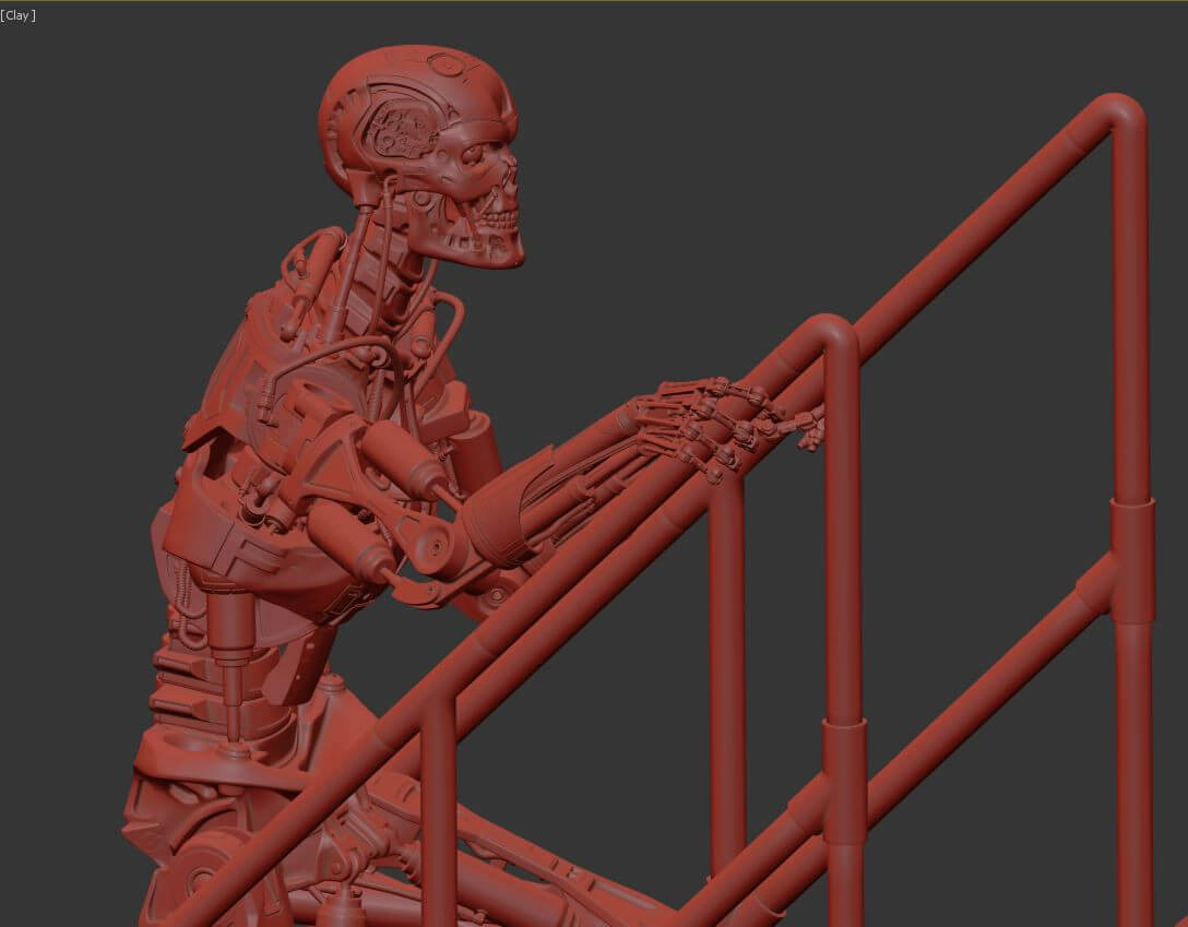 T-800 The Terminator V2 3D Model by SKYNET-2029