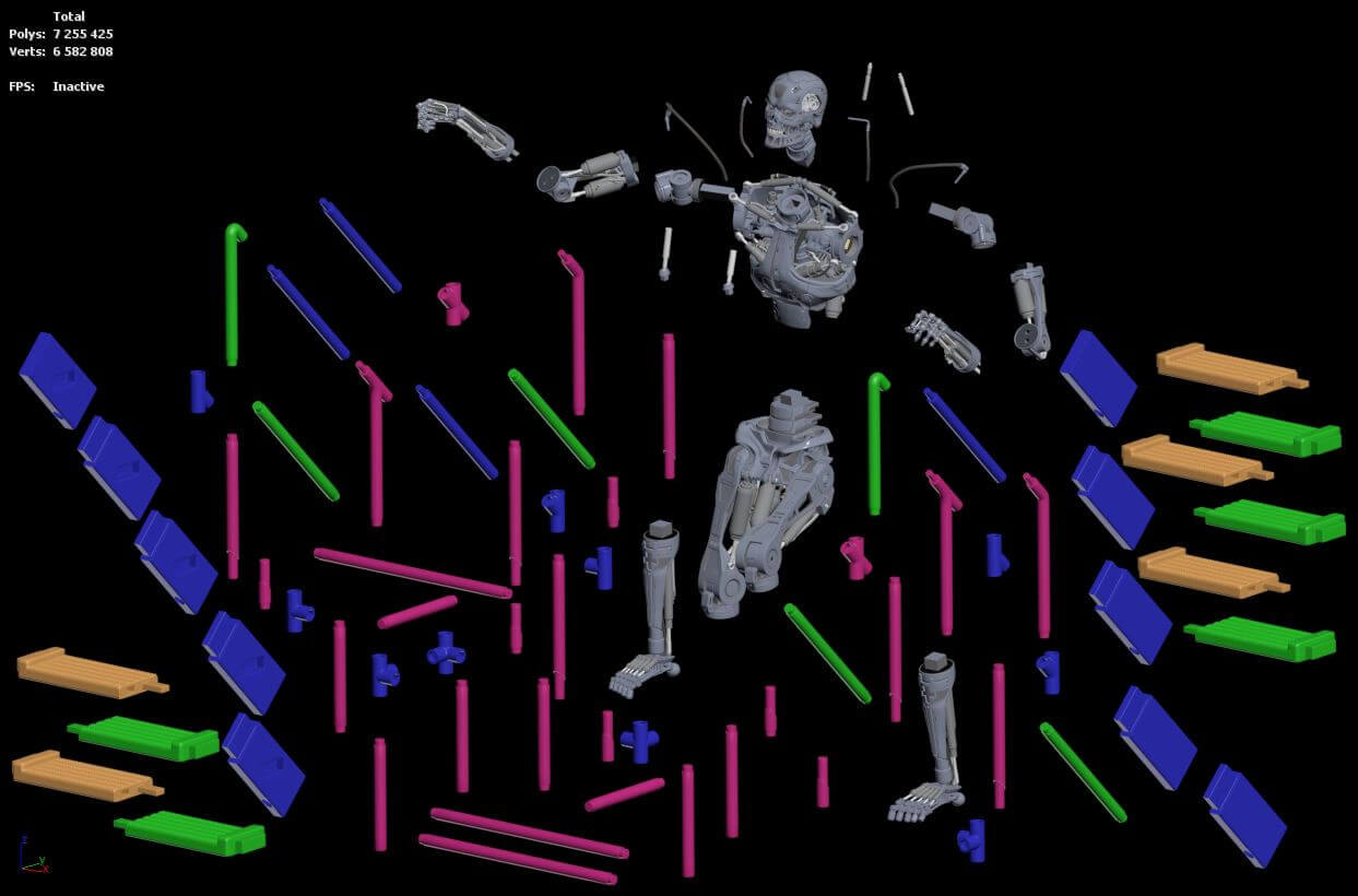 T-800 The Terminator V2 3D Model by SKYNET-2029
