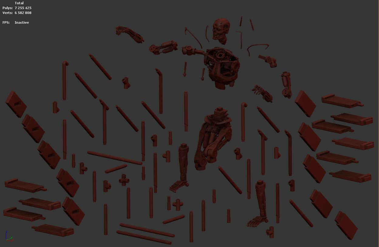 T-800 The Terminator V2 3D Model by SKYNET-2029