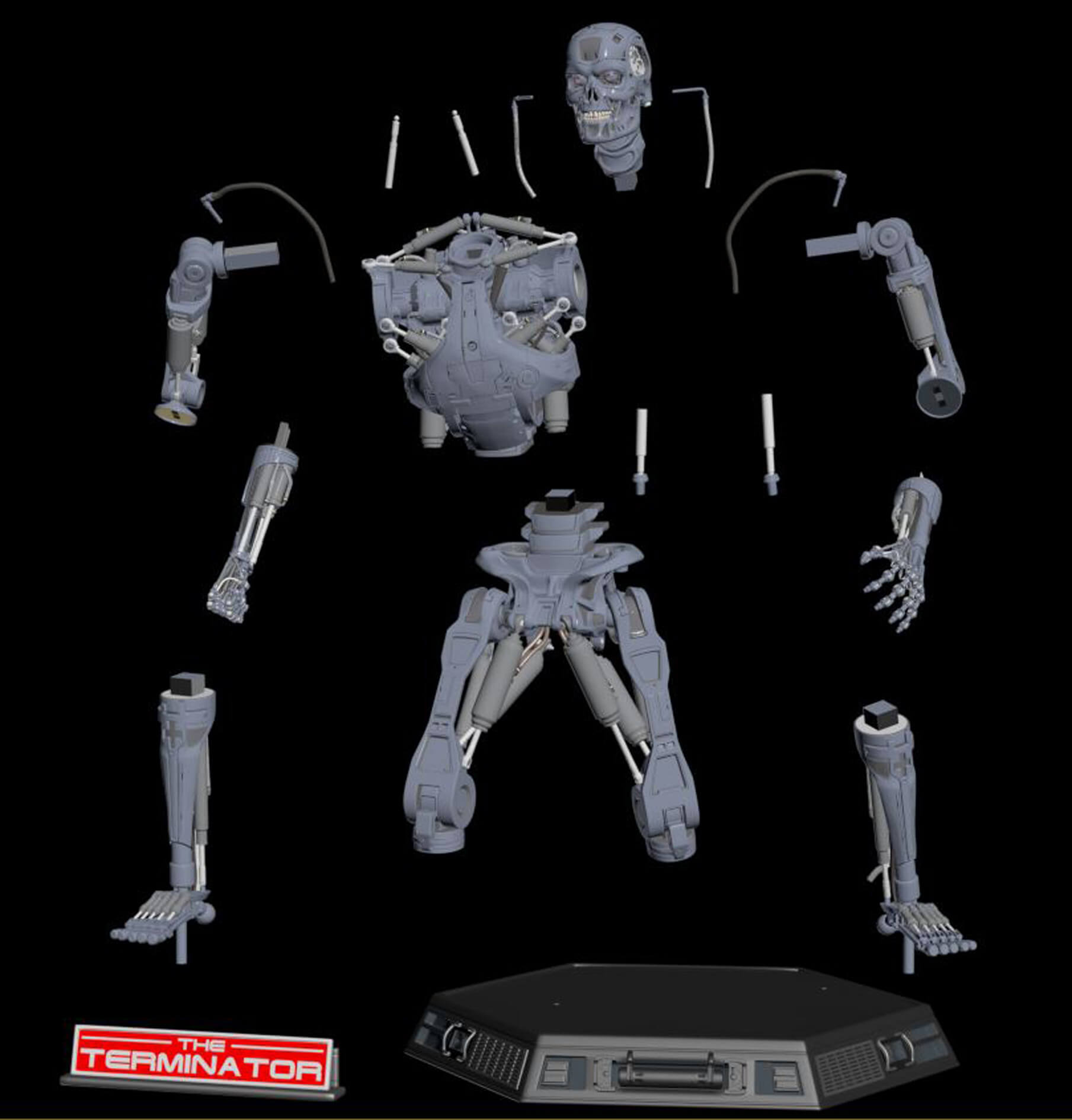 T-800 The Terminator 3D Model by SKYNET-2029