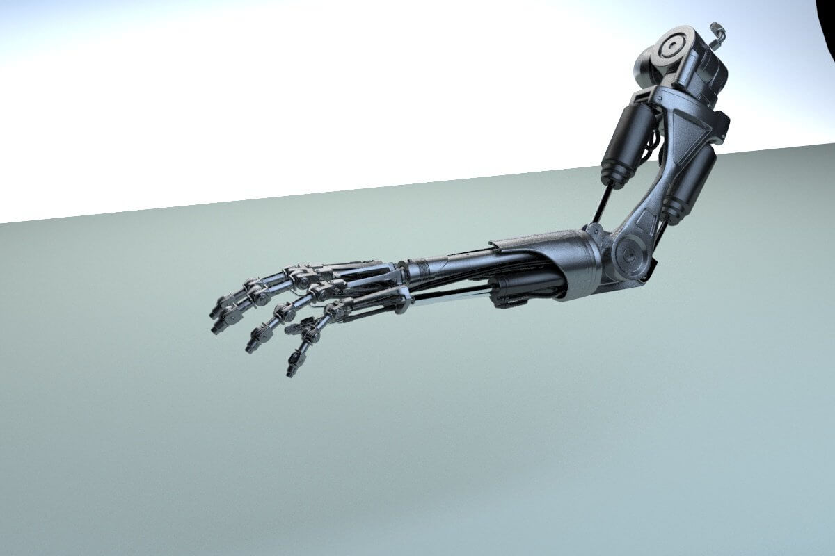 Terminator T-800 Arm 3D Model by SKYNET-2029