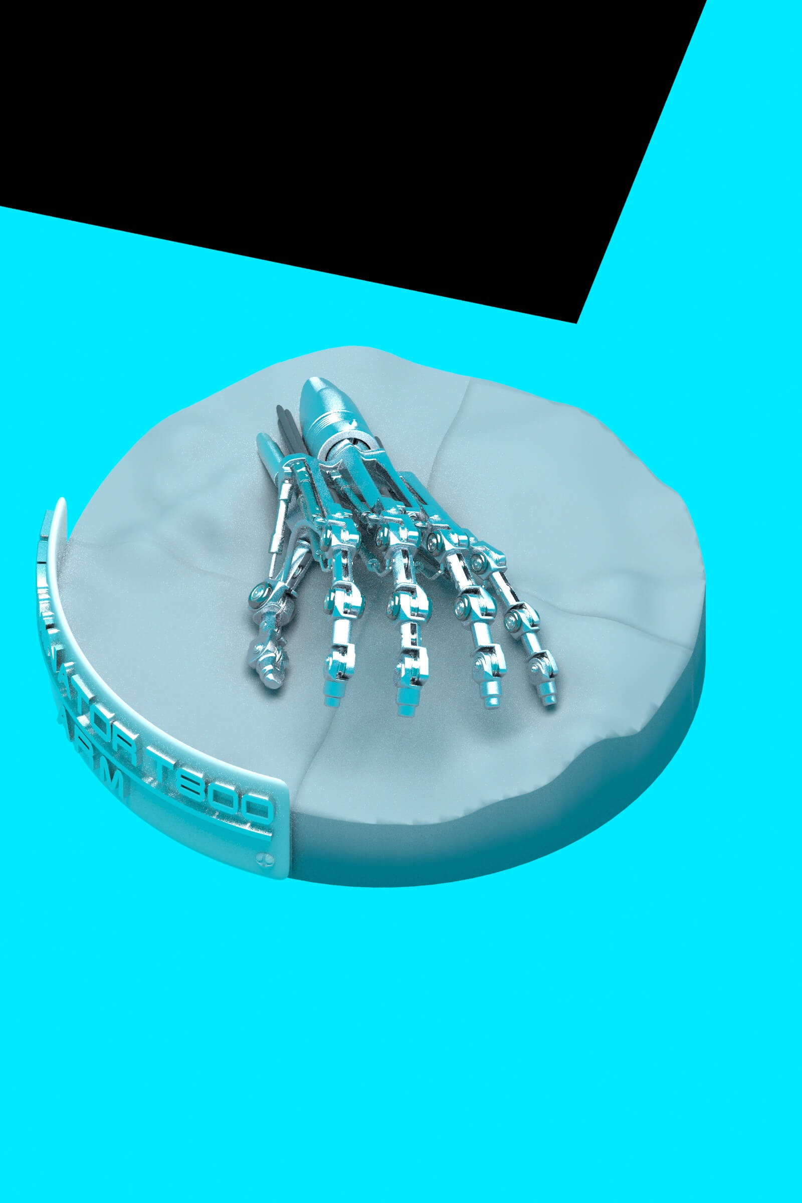 Terminator T-800 Arm T2 3D Model by SKYNET-2029