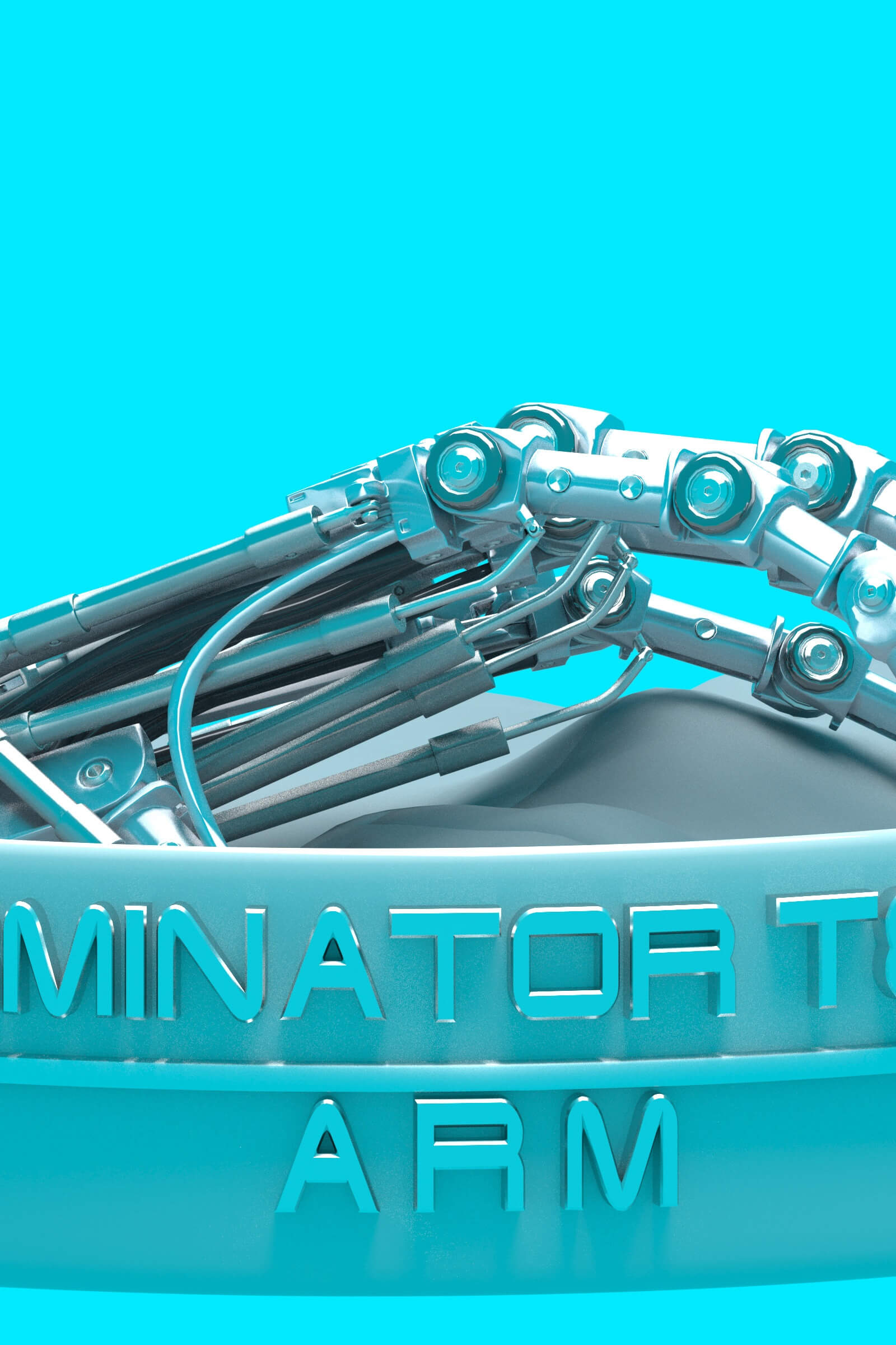 Terminator T-800 Arm T2 3D Model by SKYNET-2029