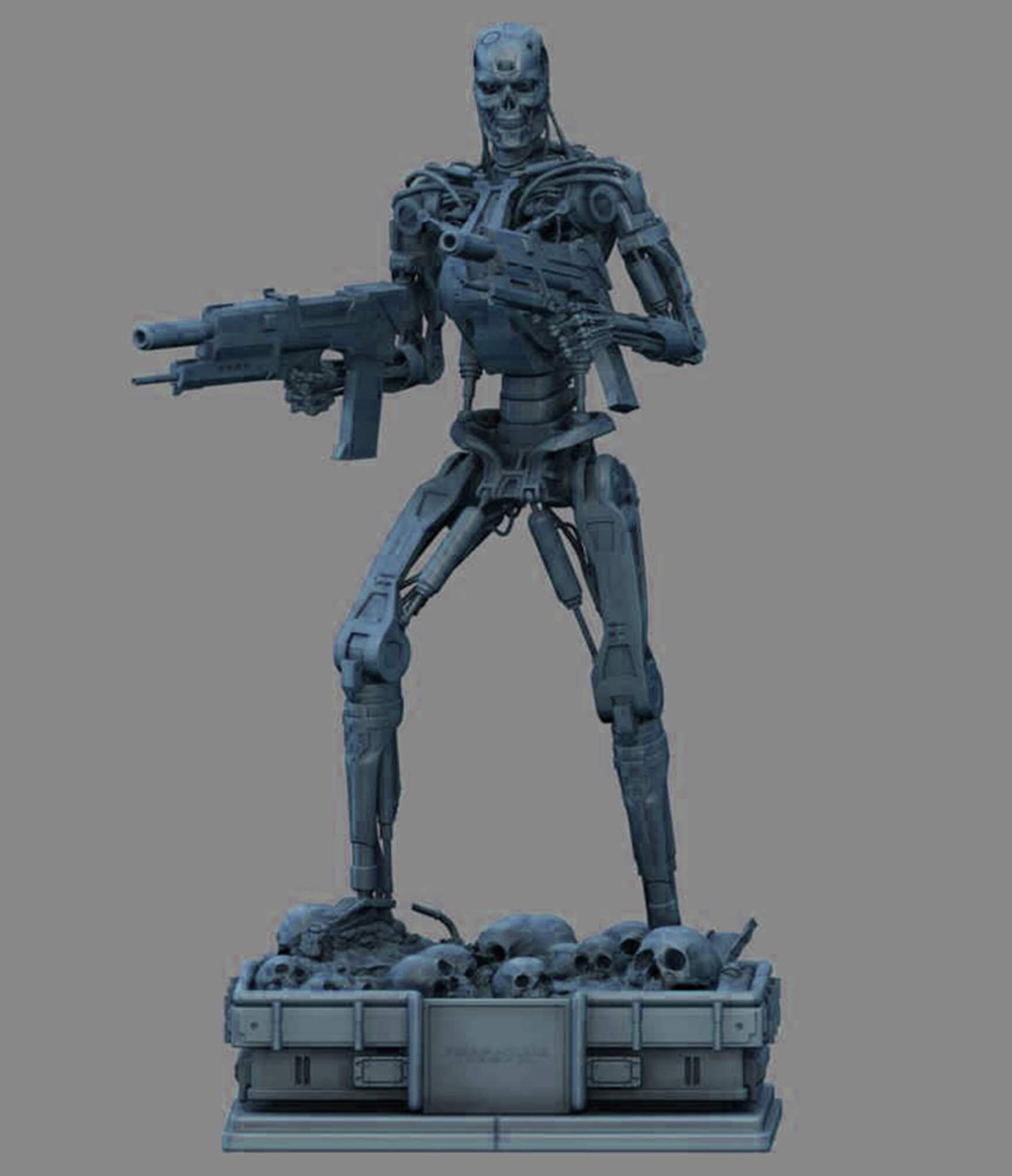 Terminator T-800 Endoskeleton High Detal 3D Model by SKYNET-2029