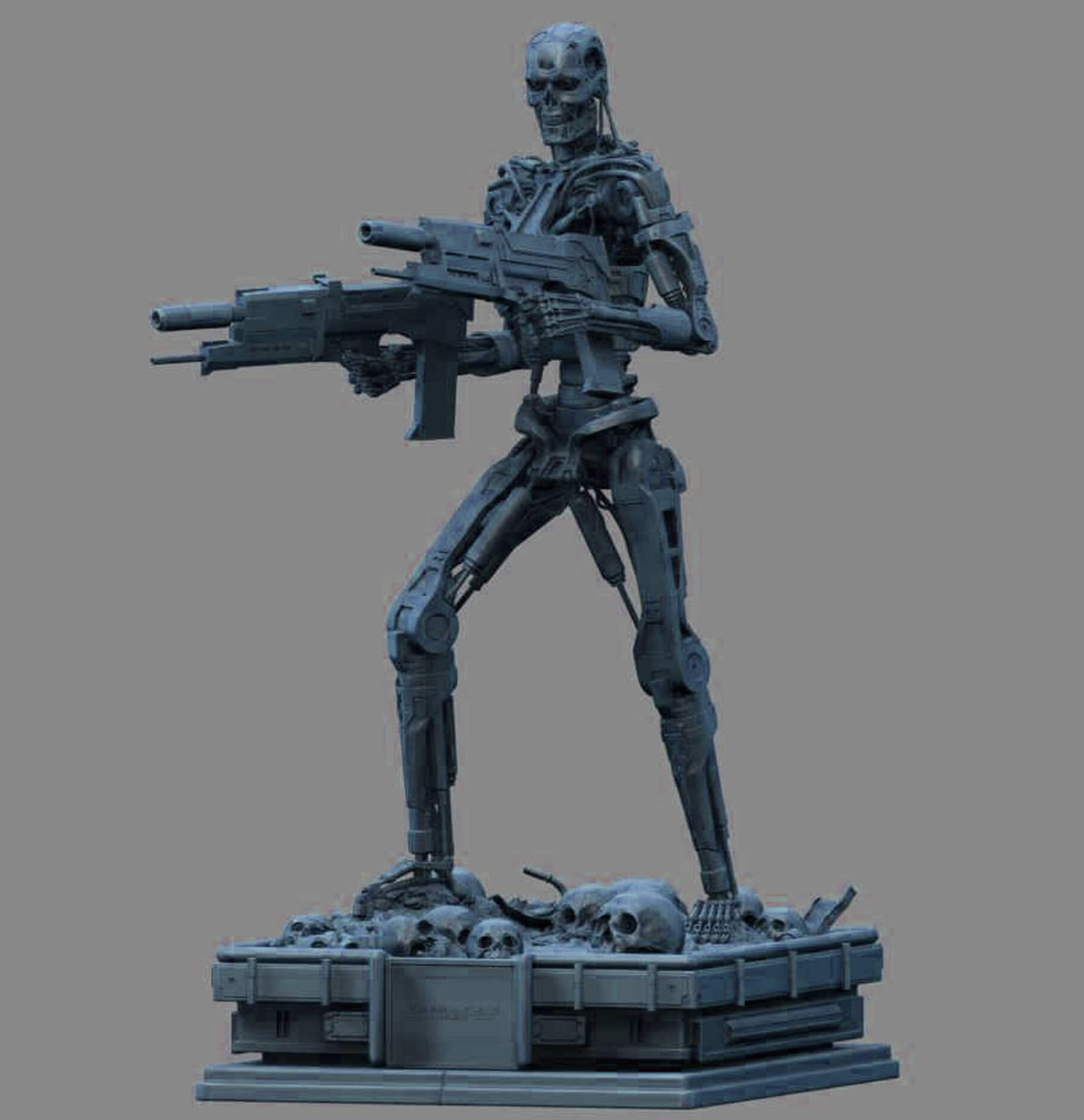 Terminator T-800 Endoskeleton High Detal 3D Model by SKYNET-2029