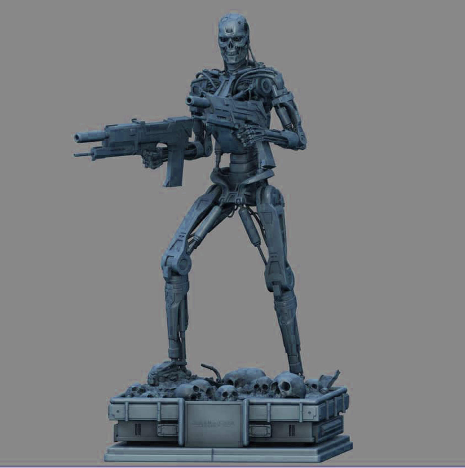 Terminator T-800 Endoskeleton High Detal 3D Model by SKYNET-2029