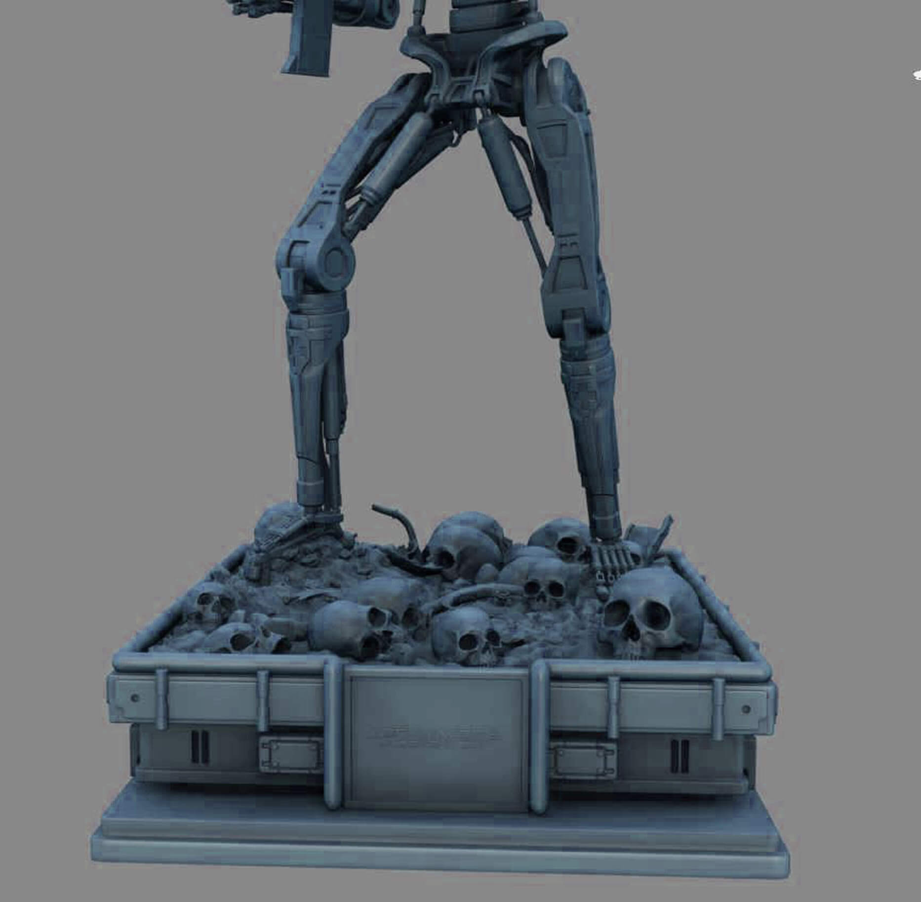 Terminator T-800 Endoskeleton High Detal 3D Model by SKYNET-2029