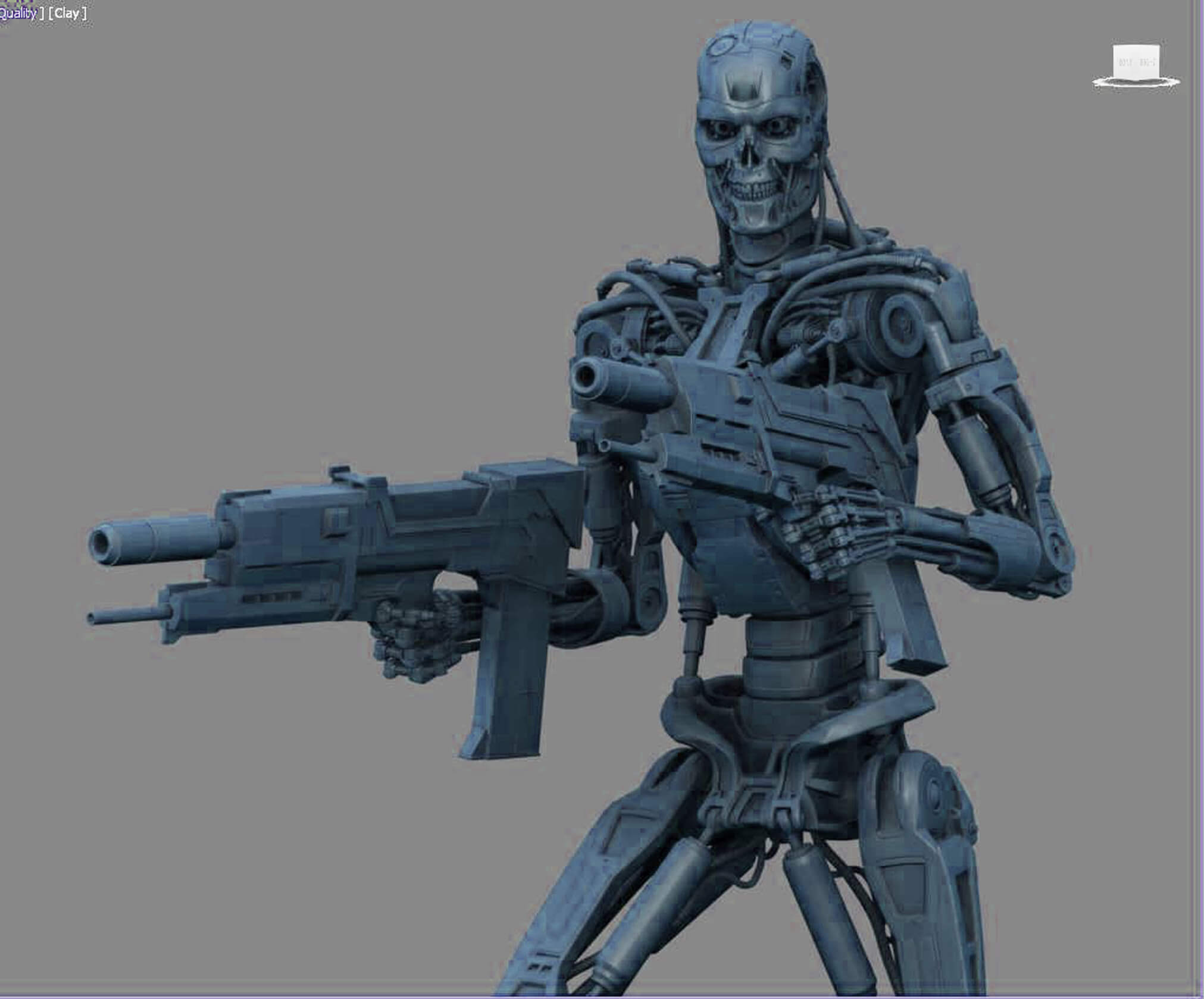 Terminator T-800 Endoskeleton High Detal 3D Model by SKYNET-2029