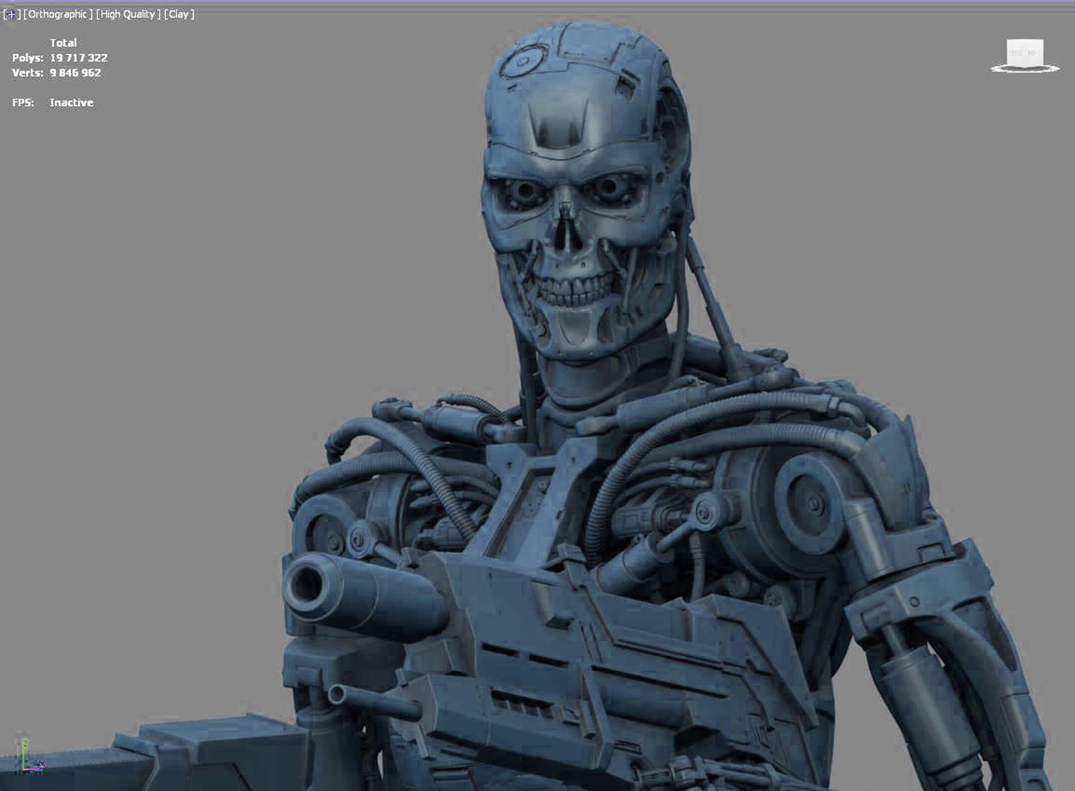 Terminator T-800 Endoskeleton High Detal 3D Model by SKYNET-2029