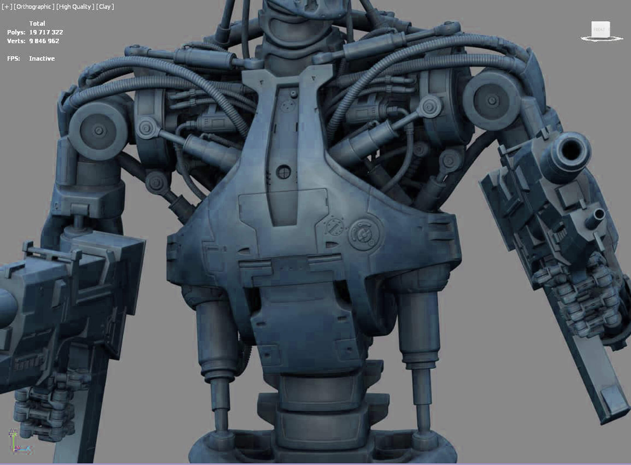 Terminator T-800 Endoskeleton High Detal 3D Model by SKYNET-2029