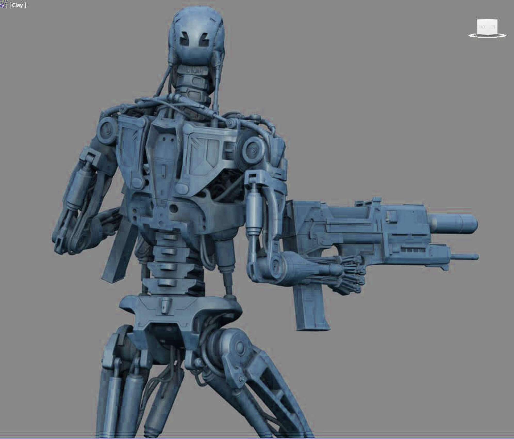 Terminator T-800 Endoskeleton High Detal 3D Model by SKYNET-2029
