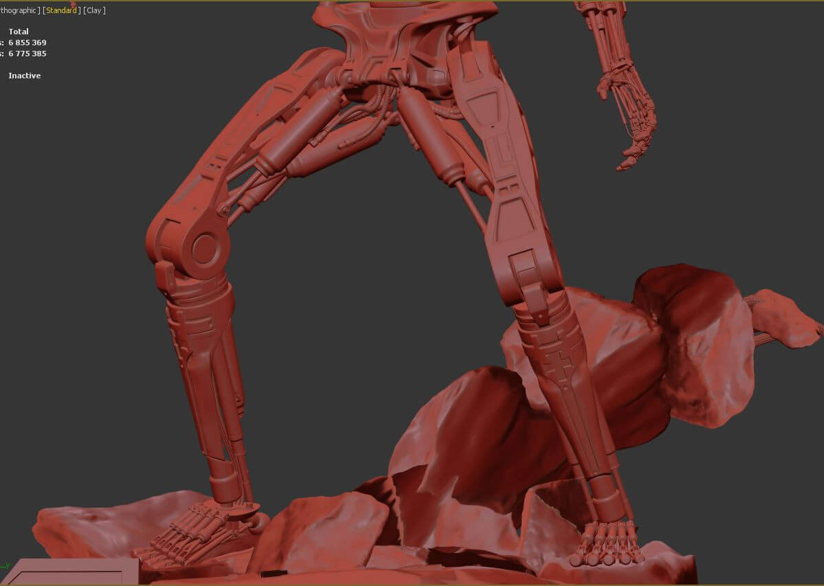 Terminator T-800 Endoskeleton Rekvizit T1 V2 High Detal 3D Model by ...