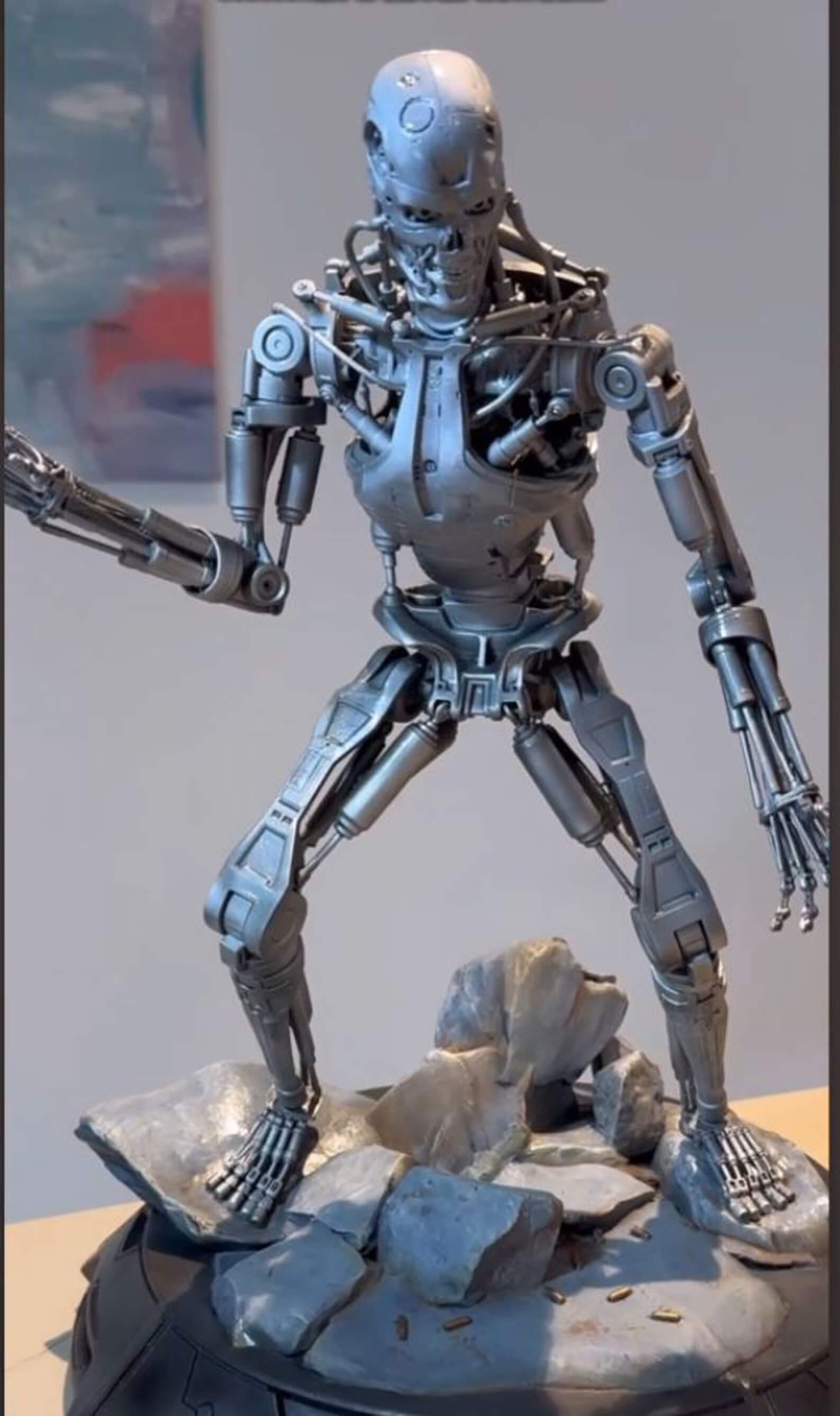 Terminator T-800 Endoskeleton Rekvizit T1 V2 3D Print Model by SKYNET-2029