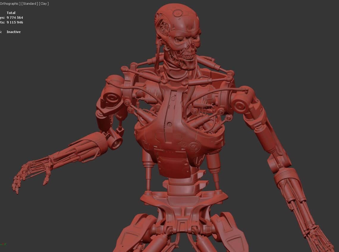 Terminator T-800 Endoskeleton Rekvizit T1 V2 3D Print Model by SKYNET-2029