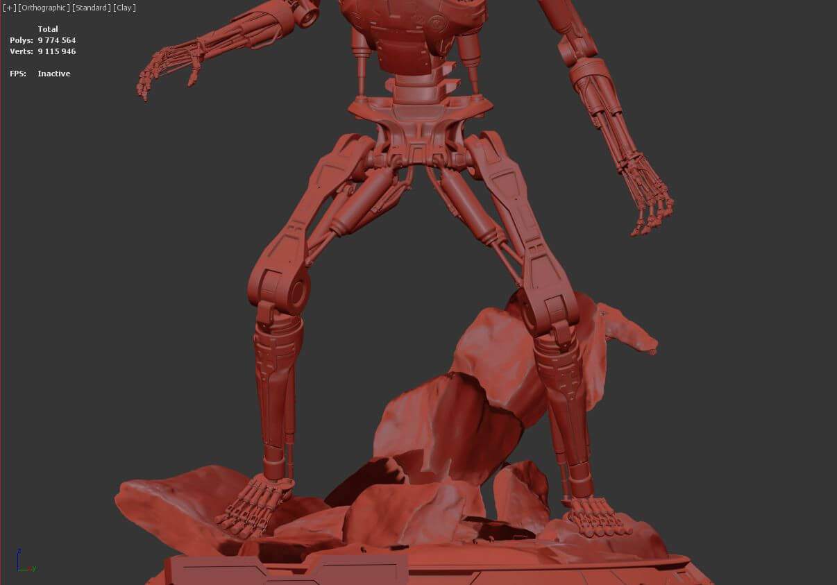Terminator T-800 Endoskeleton Rekvizit T1 V2 3D Print Model by SKYNET-2029