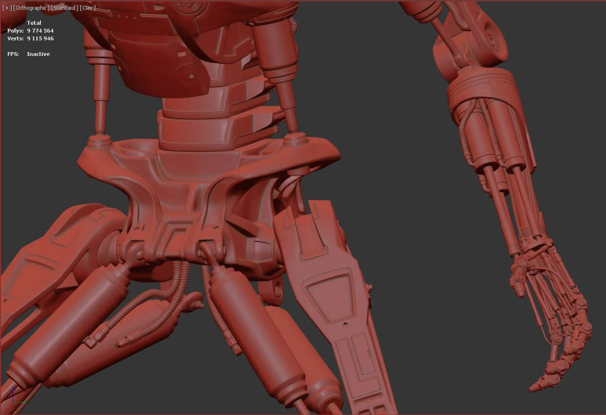 Terminator T-800 Endoskeleton Rekvizit T1 V2 3D Print Model by SKYNET-2029