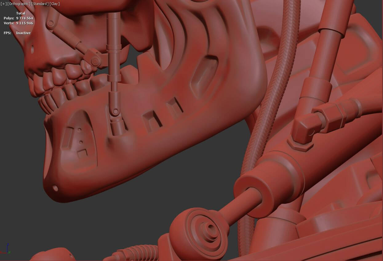 Terminator T-800 Endoskeleton Rekvizit T1 V2 3D Print Model by SKYNET-2029