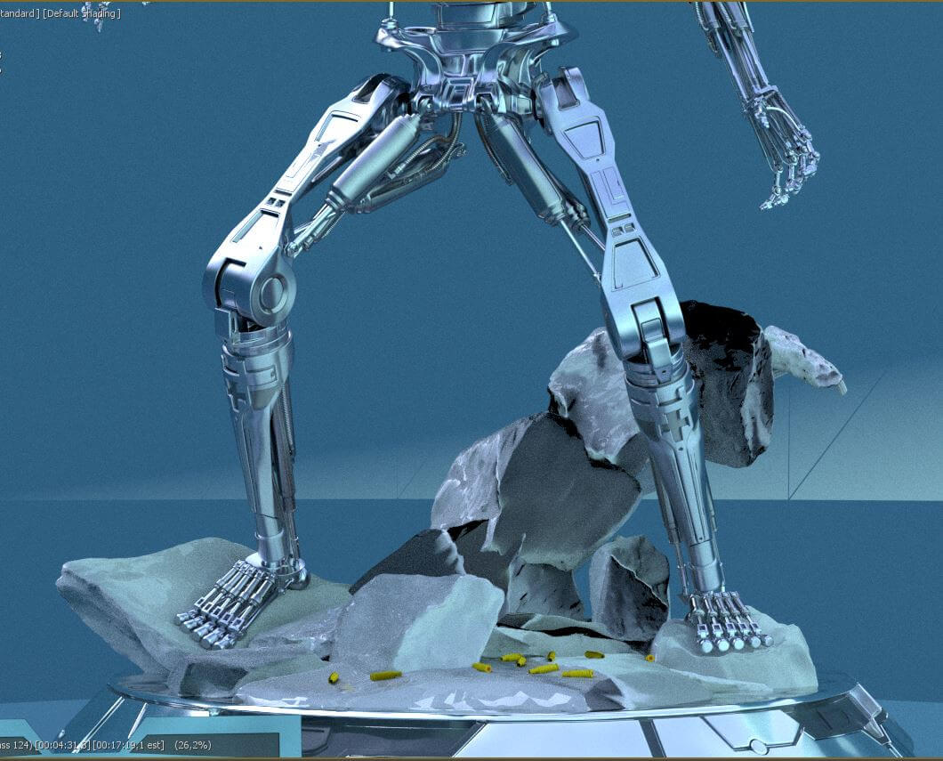 Terminator T-800 Endoskeleton Rekvizit T1 V2 3D Print Model by SKYNET-2029