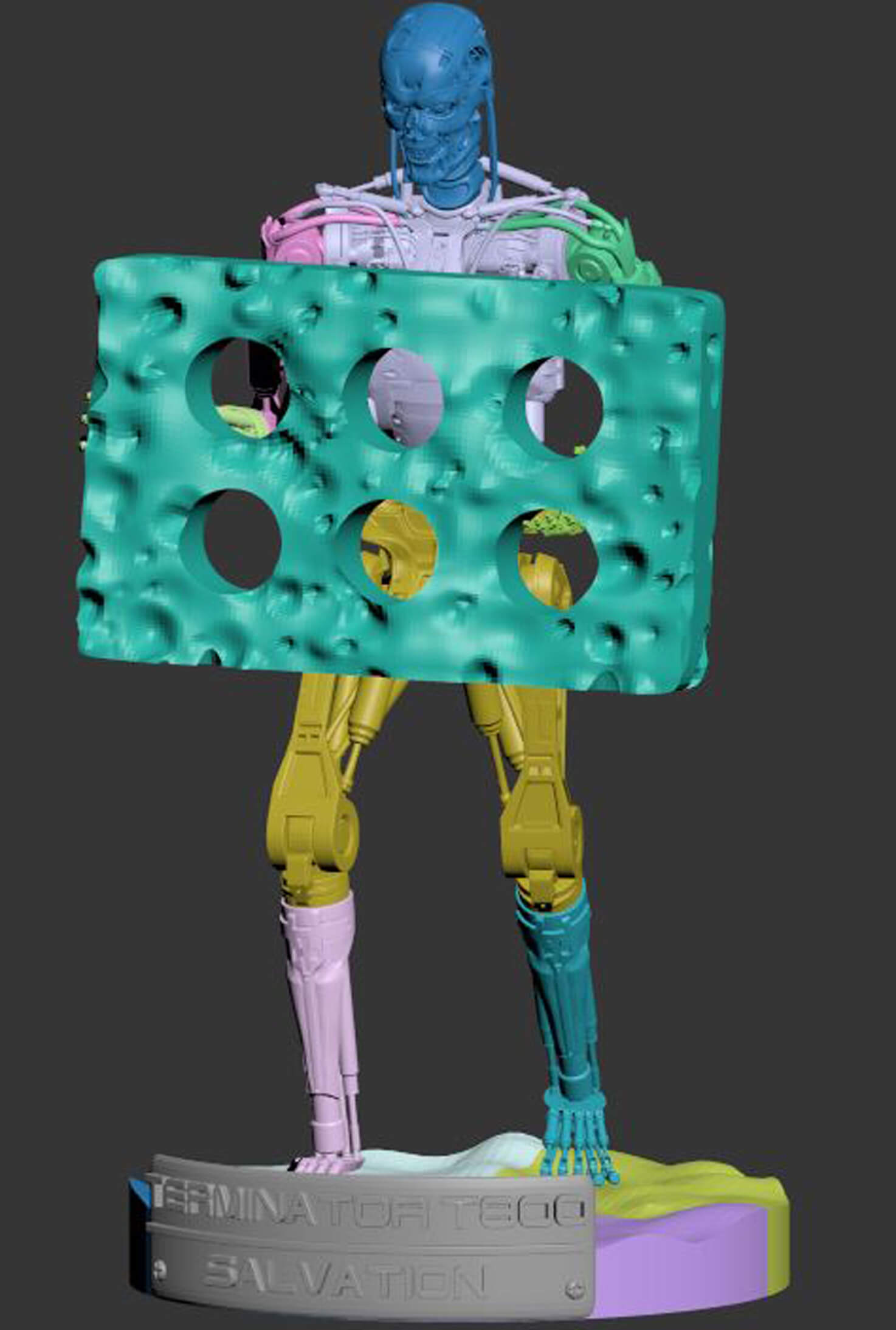 Terminator T-800 Endoskeleton T4 3D Model by SKYNET-2029